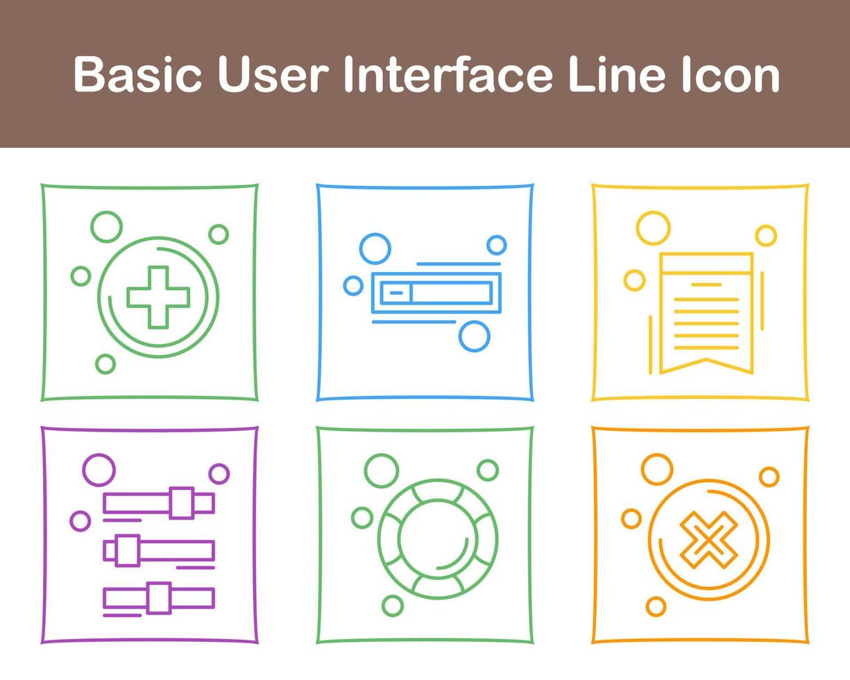 Basic User Interface Vector Icon Set 21505857 Vector Art at Vecteezy