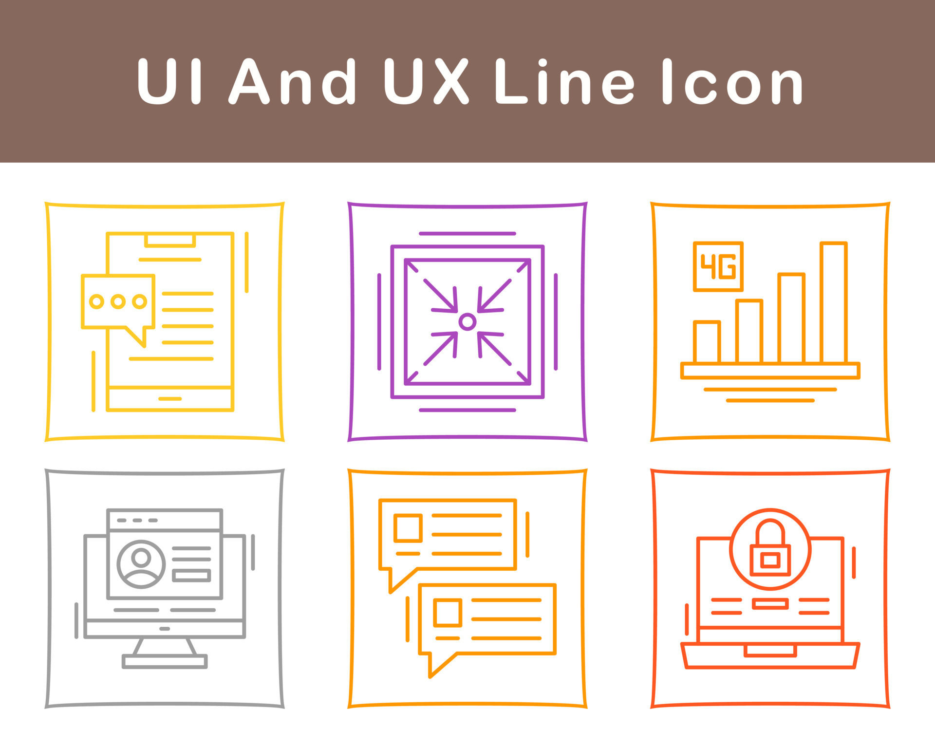 Ui And Ux Vector Icon Set 21505990 Vector Art At Vecteezy