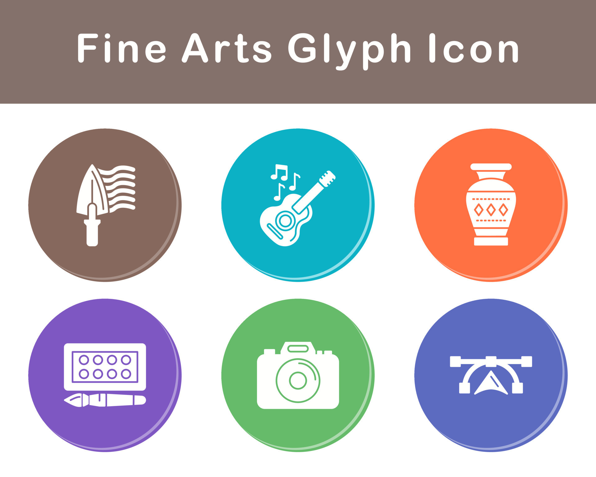 Fine Arts Vector Icon Set 21506148 Vector Art at Vecteezy