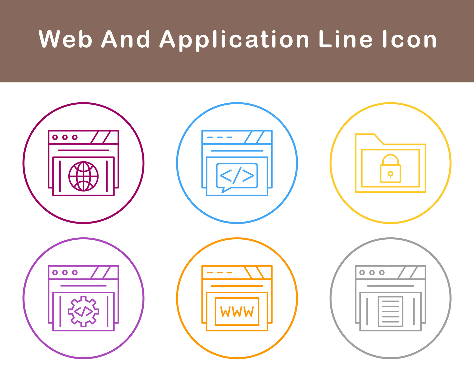 Web And Application Vector Icon Set 21506442 Vector Art at Vecteezy
