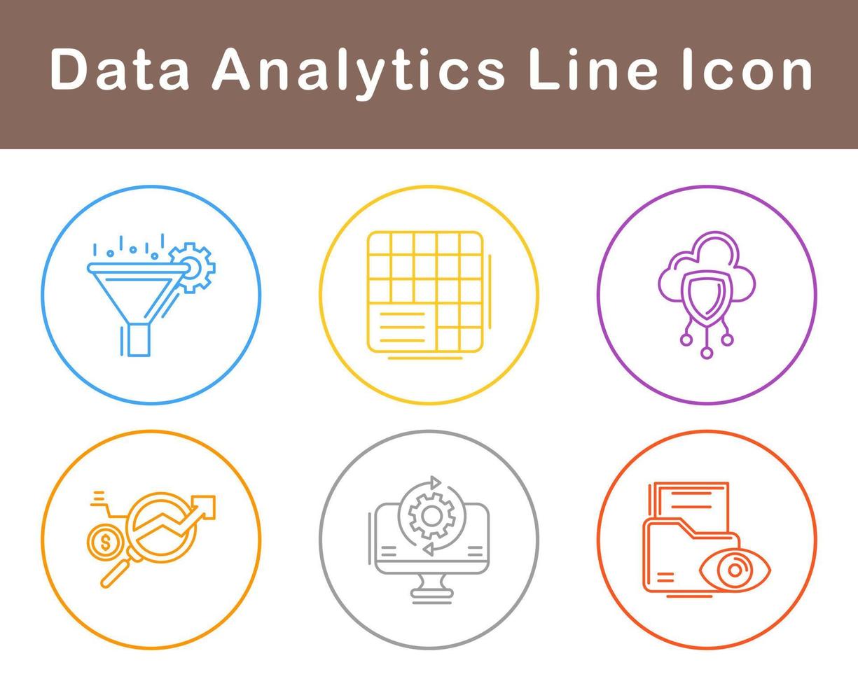 Data Analytics Vector Icon Set 21506491 Vector Art at Vecteezy