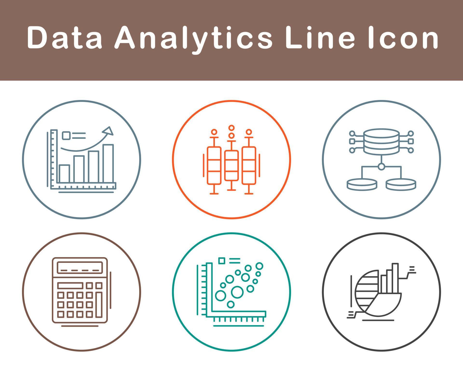 Data Analytics Vector Icon Set 21506495 Vector Art at Vecteezy