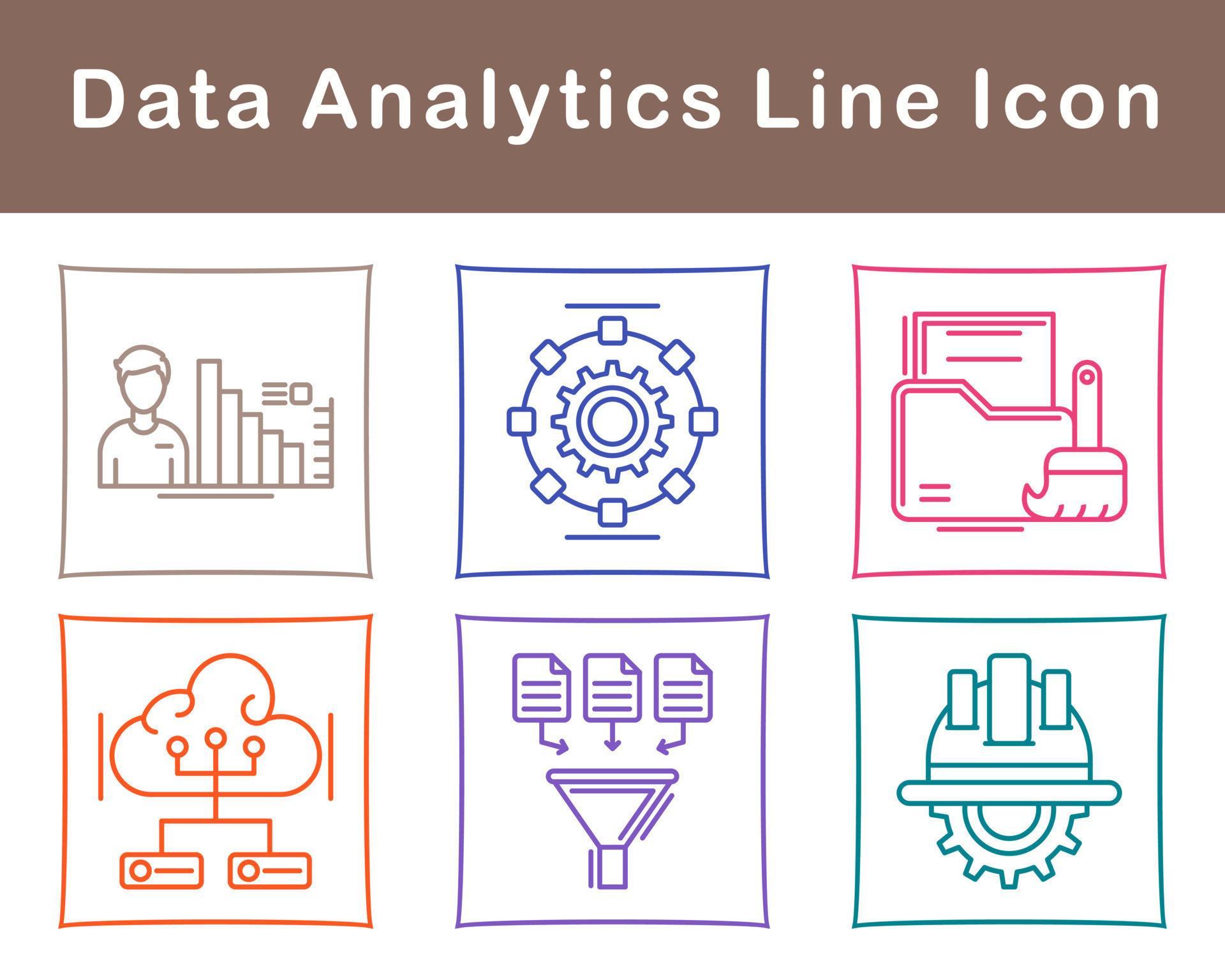 Data Analytics Vector Icon Set 21506521 Vector Art at Vecteezy