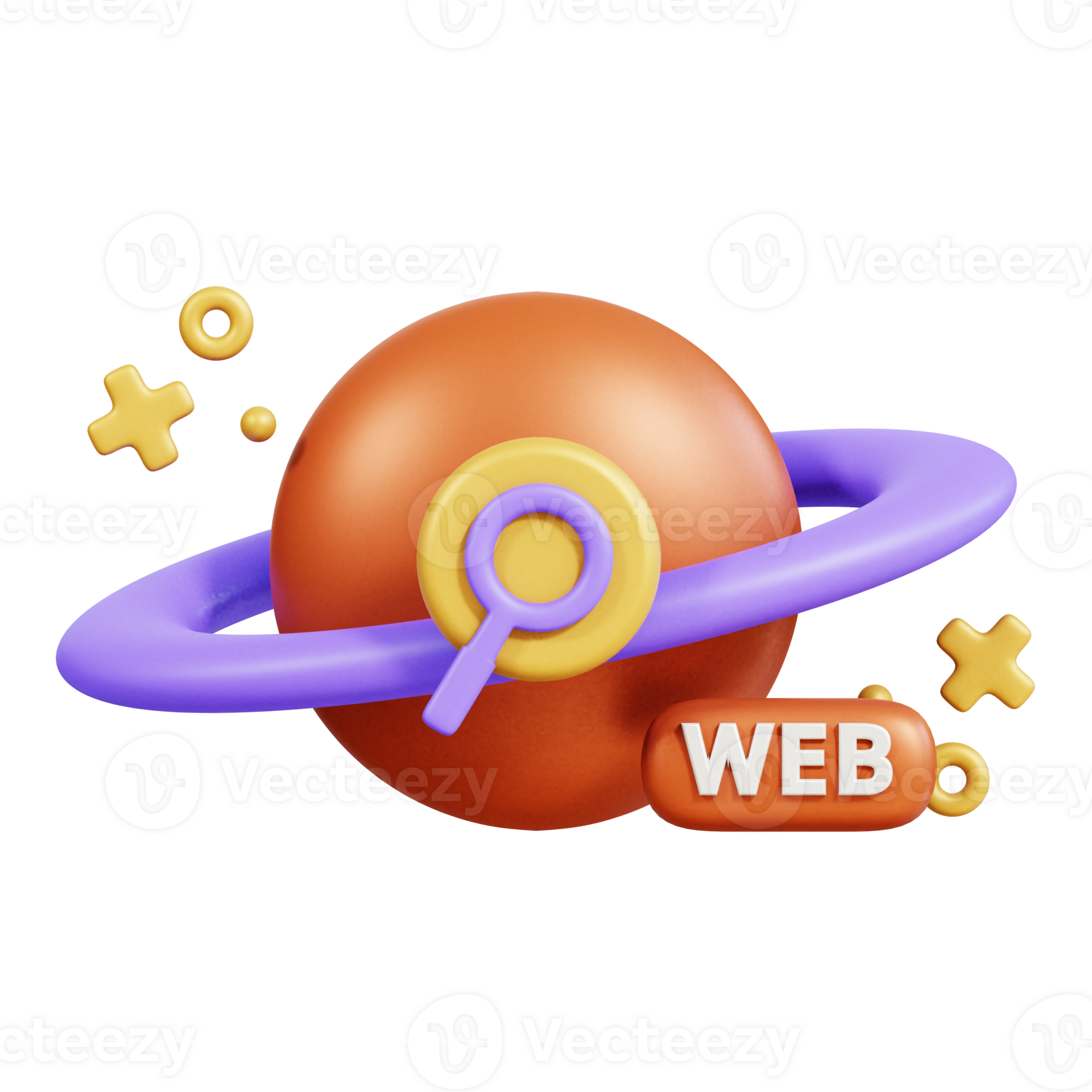 SEO Web 3D Icon 21507280 PNG