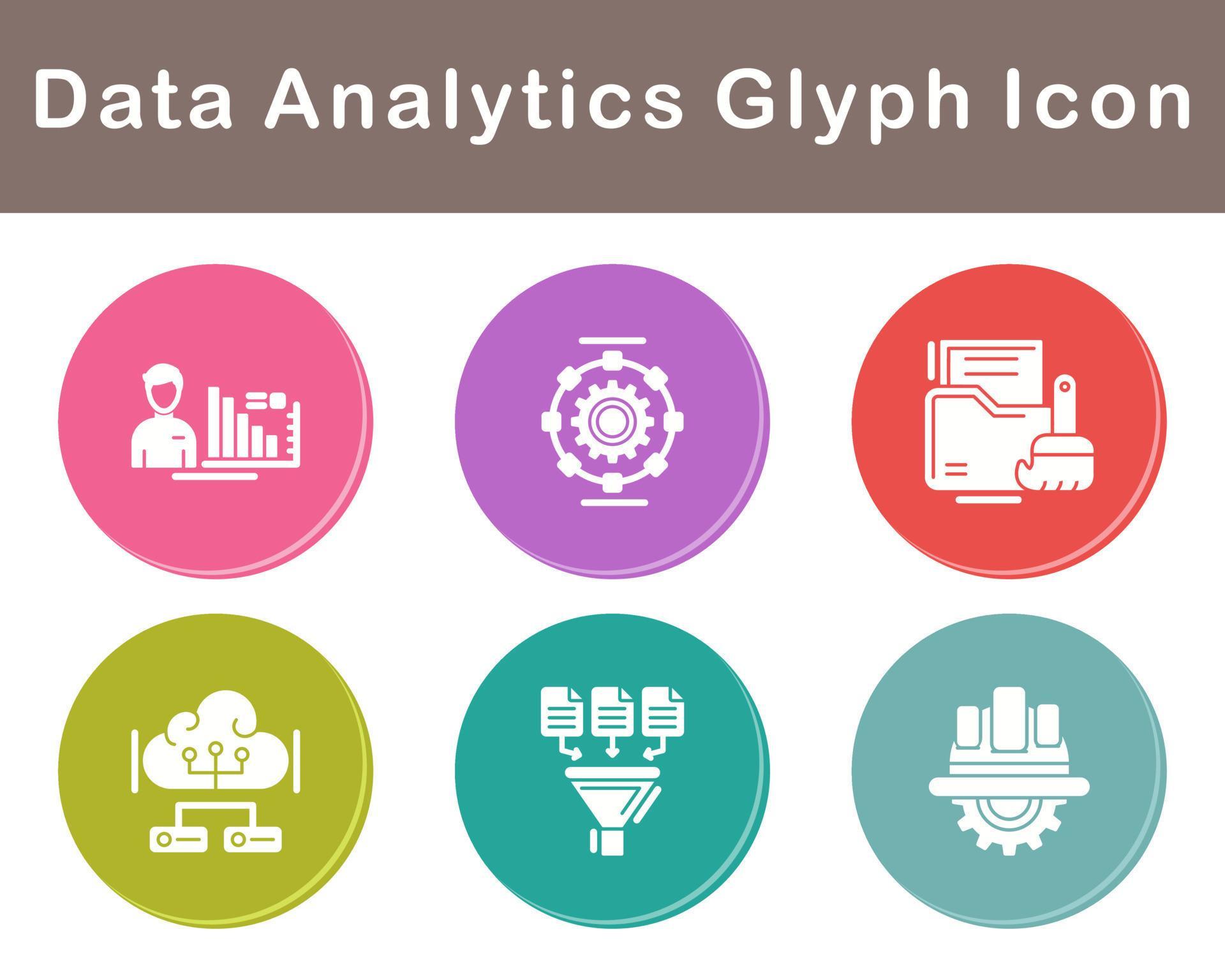 Data Analytics Vector Icon Set 21507577 Vector Art at Vecteezy