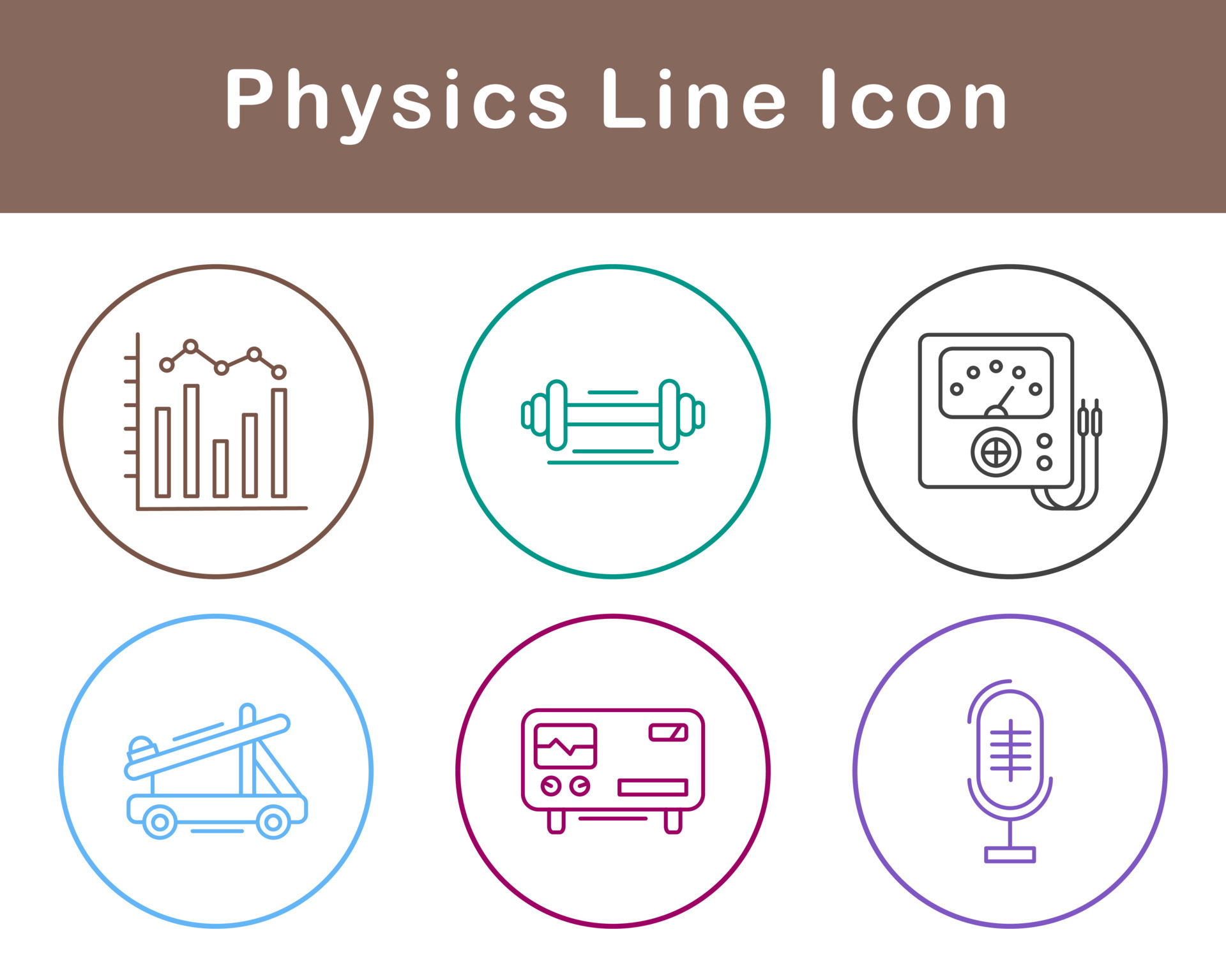 Physics Vector Icon Set 21508615 Vector Art At Vecteezy