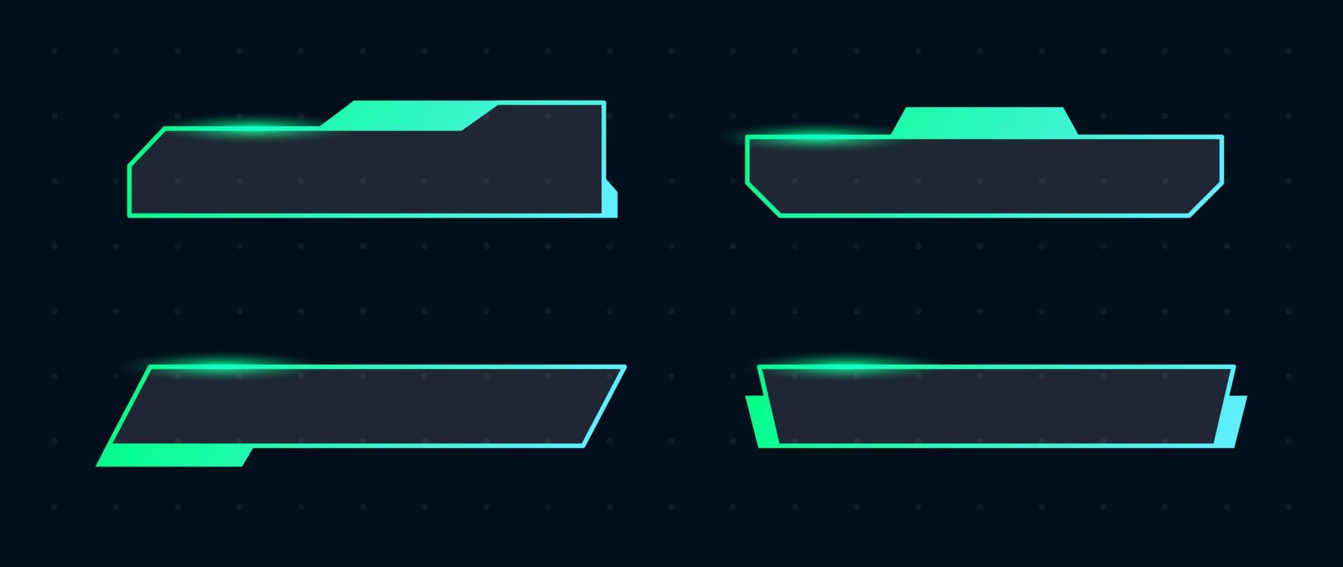 Futuristic lower third element. Stream overlay template. 21509479 ...