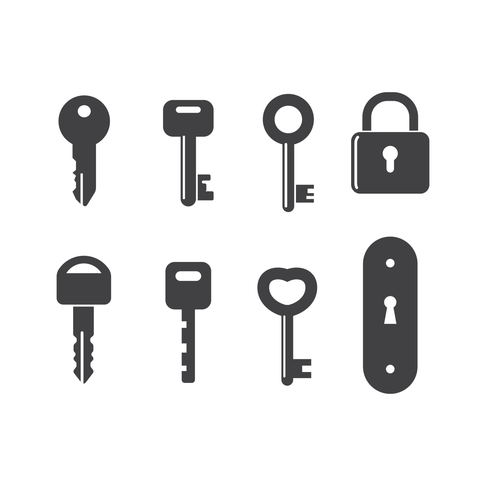 lock and key vector illustration icon 21513105 Vector Art at Vecteezy