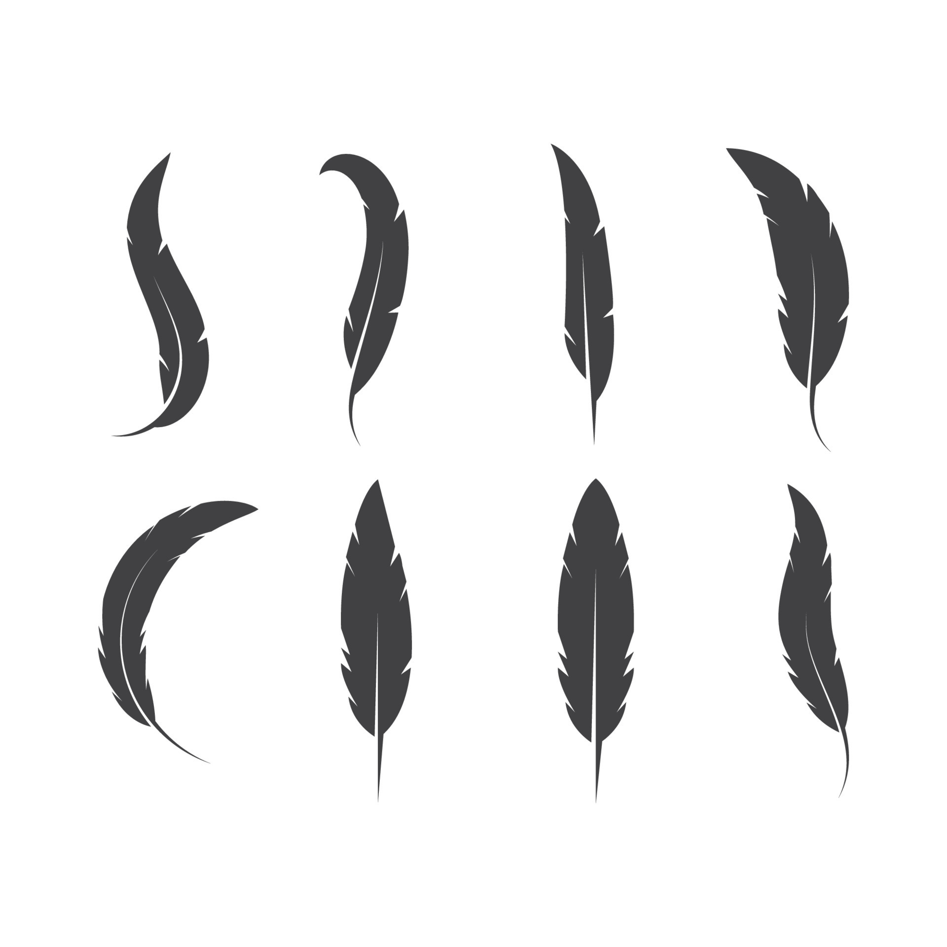 feather icon illustration vector template 21513340 Vector Art at Vecteezy