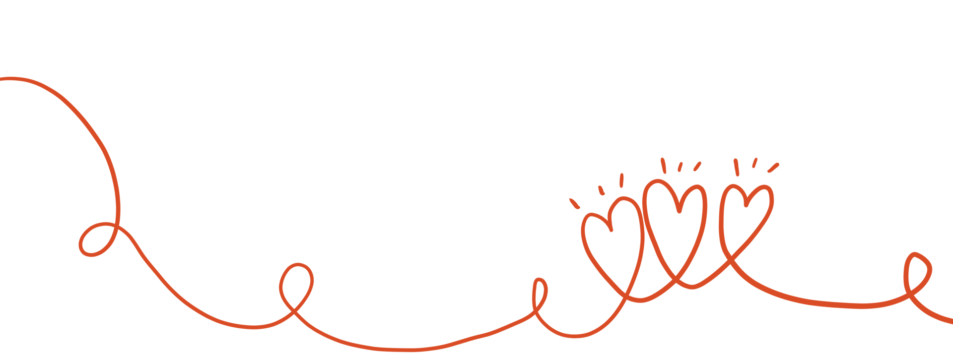 Abstract Love Symbol Continuous Line Art Drawing Illustration