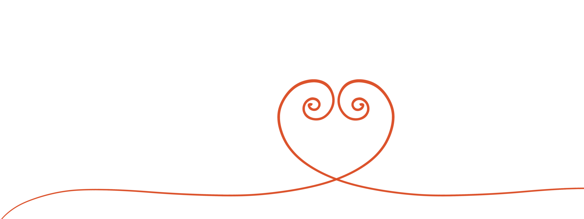 Abstract Love Symbol Continuous Line Art Drawing Illustration