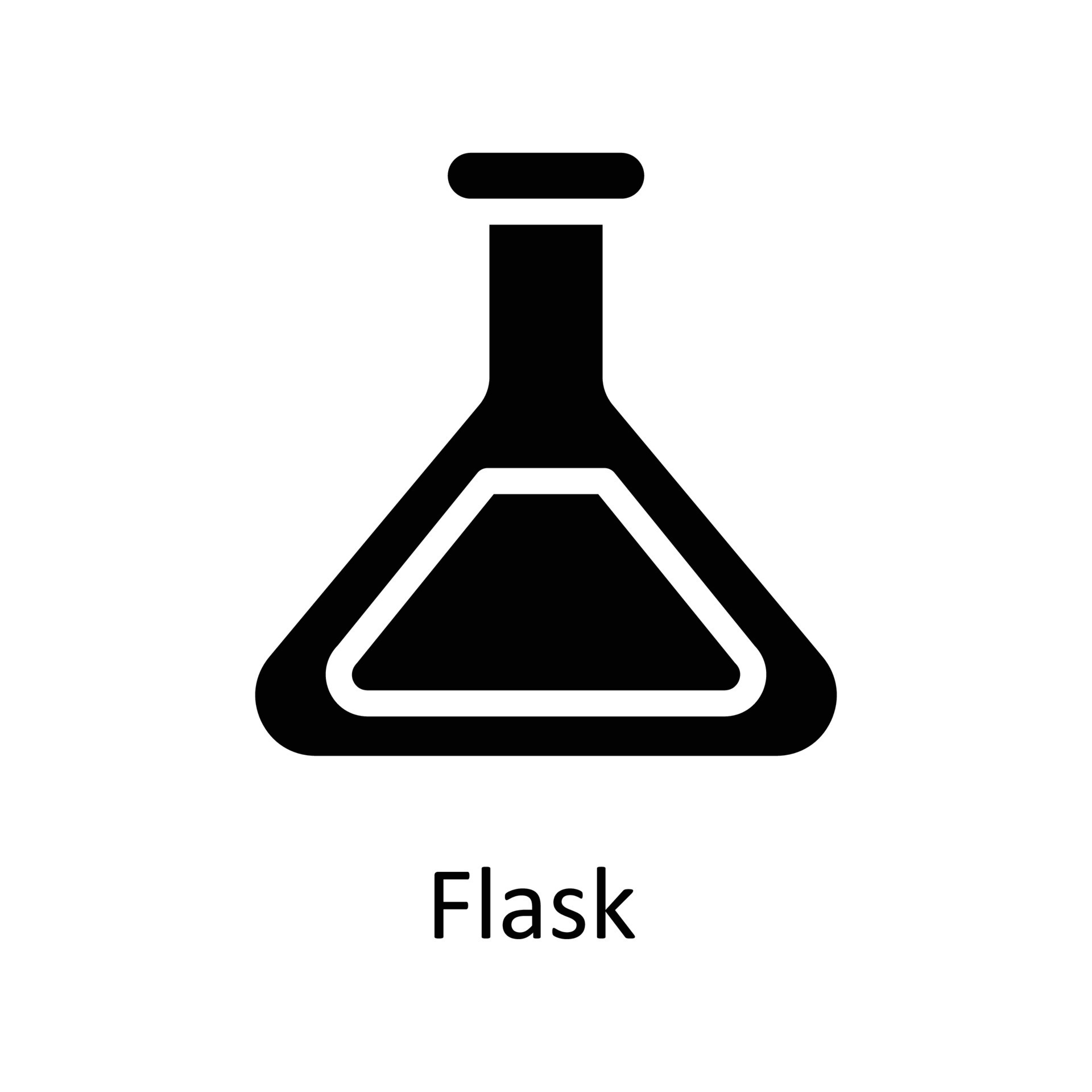Flask Vector Solid Icons. Simple stock illustration stock 21514617 ...