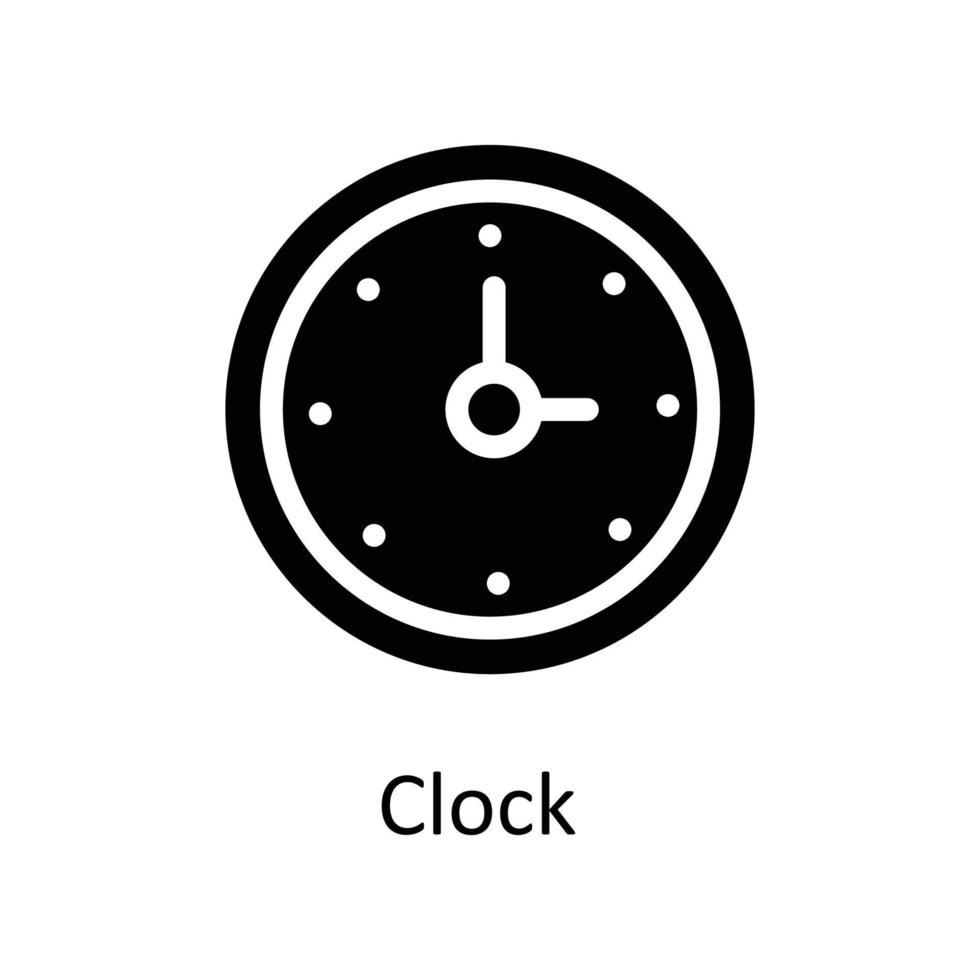 Clock Vector Solid Icons. Simple stock illustration stock 21514639 ... Clock Vector Solid Icons. Simple stock illustration stock 21514639 ...