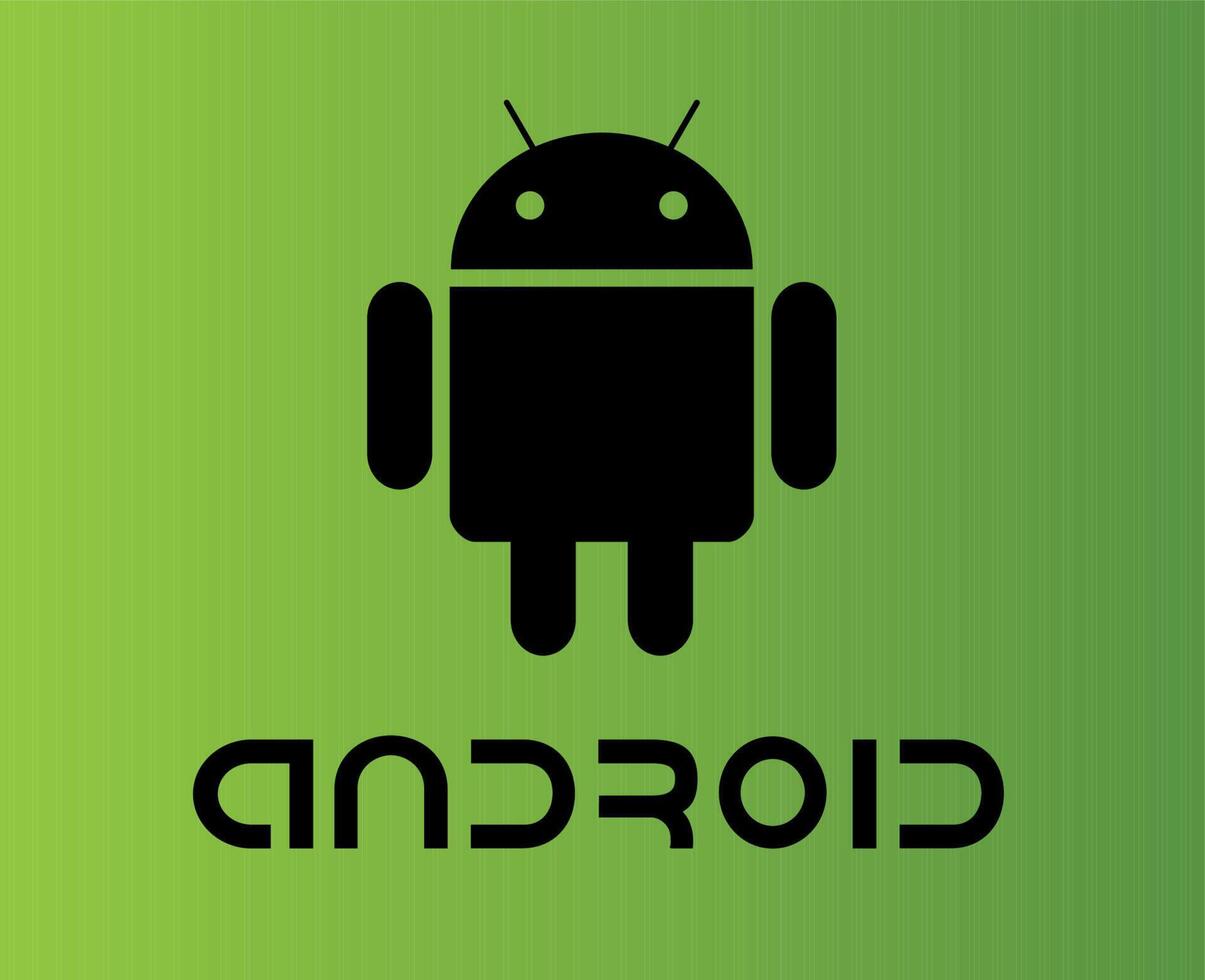 Android Operating system Icon Logo Symbol With Name Black Design ...