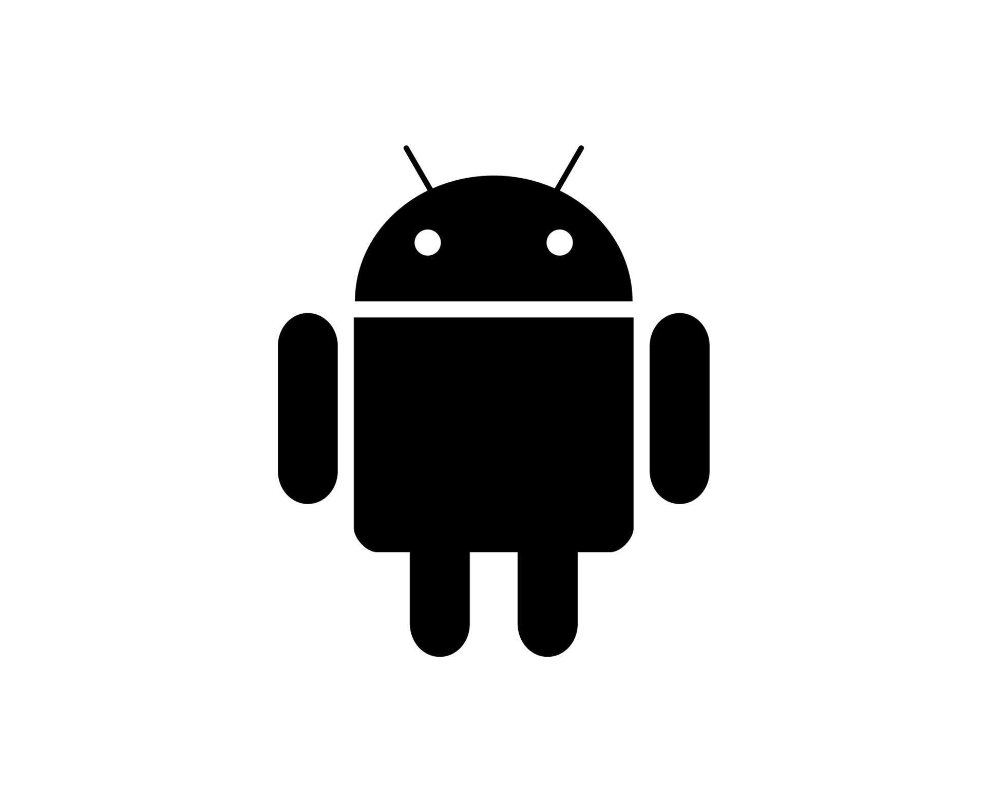 Android Operating System Icon Logo Software Phone Symbol Black Design 