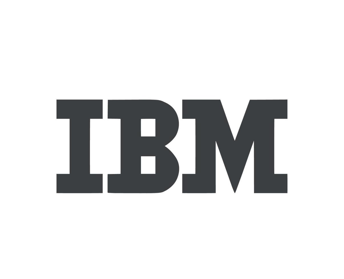 ibm logo marca software computadora símbolo gris diseño vector ... ibm logo marca software computadora símbolo gris diseño vector ...