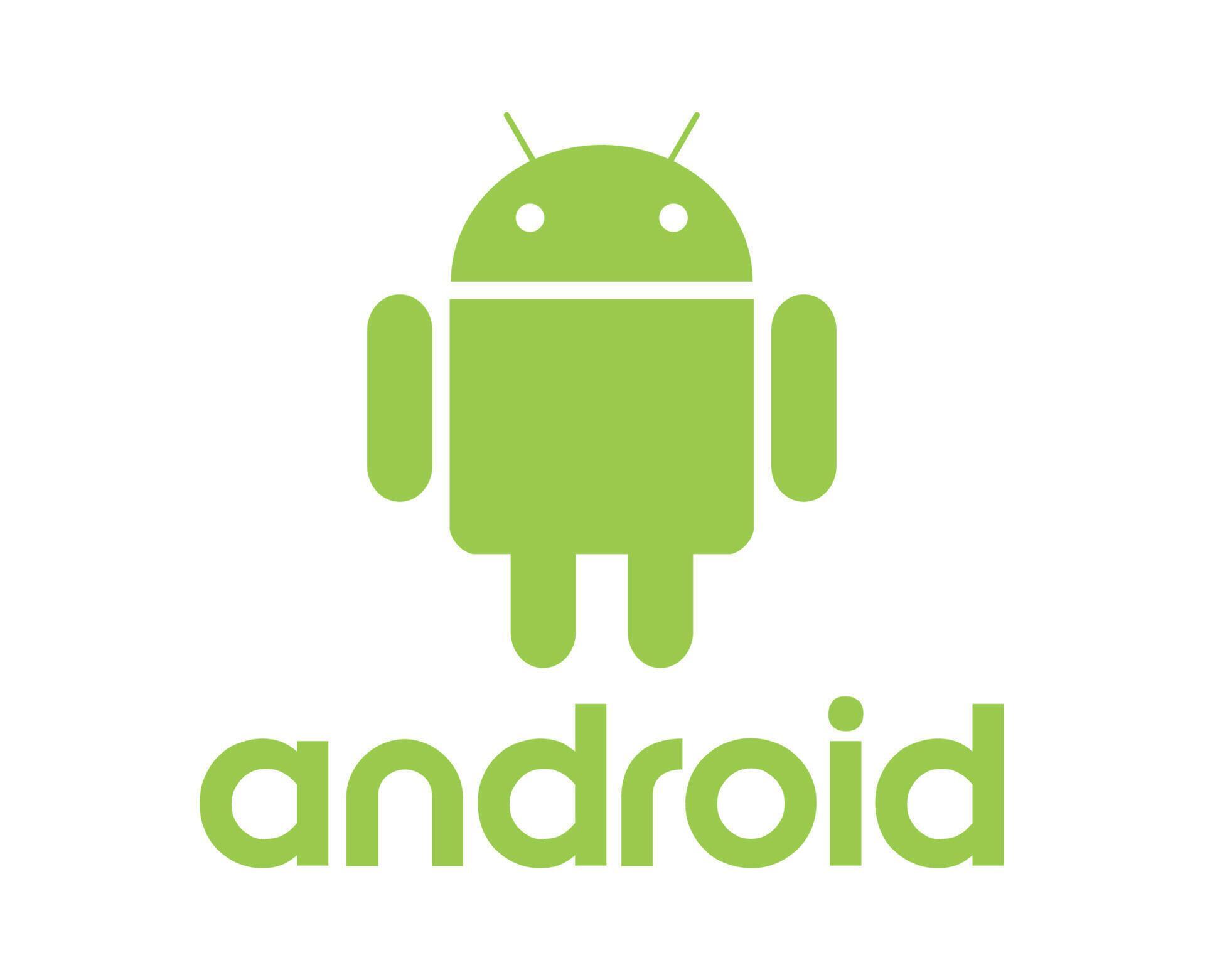 Android Operating system Logo Icon Symbol With Name Green Design ...