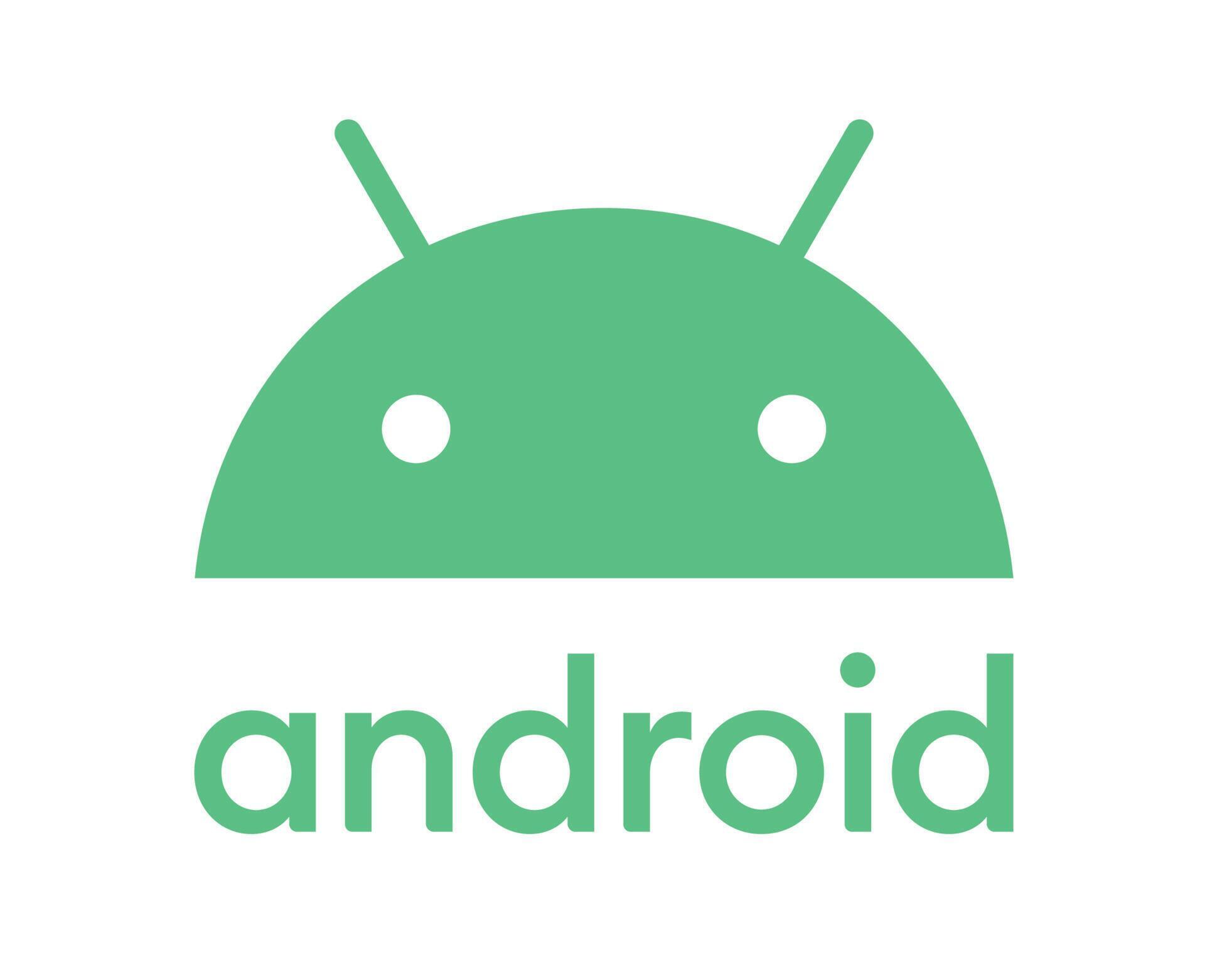 Android Logo Icon Symbol With Name Green Design Operating system Vector ...