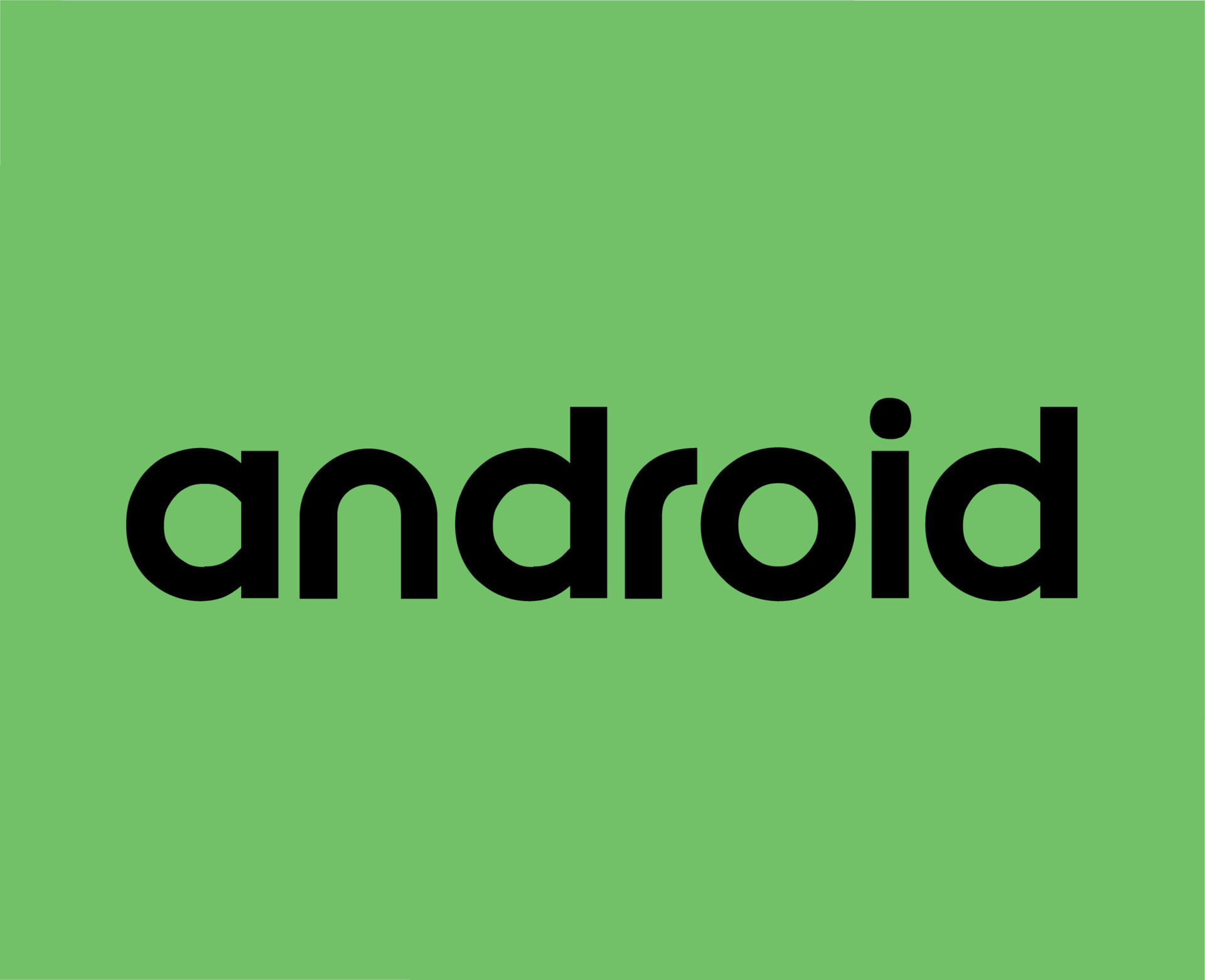 Android Icon Logo Symbol Name Black Design Operating System Vector 