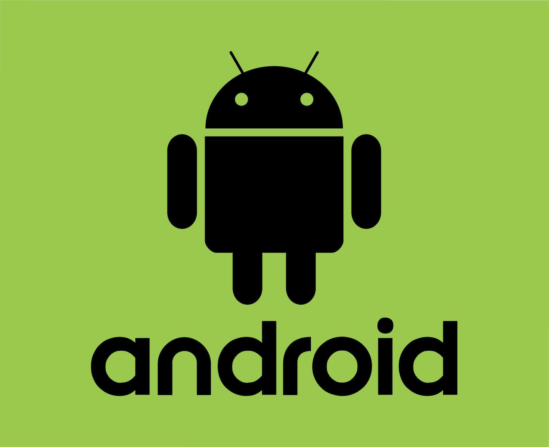 Android Operating system Logo Icon Symbol With Name Black Design ...
