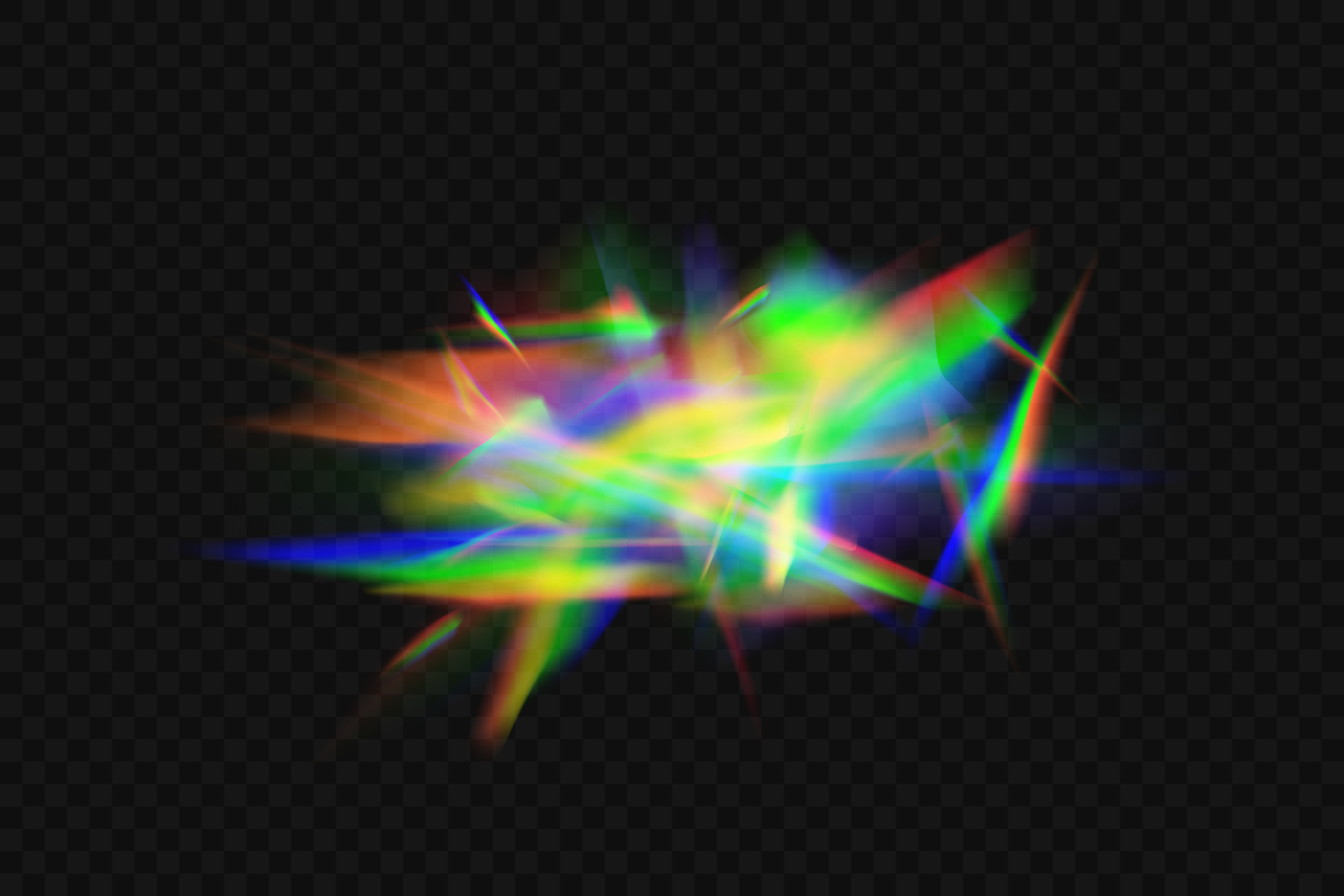 Crystal and jewelry, prism, glare. Rainbow glowing sparkles vector set ...