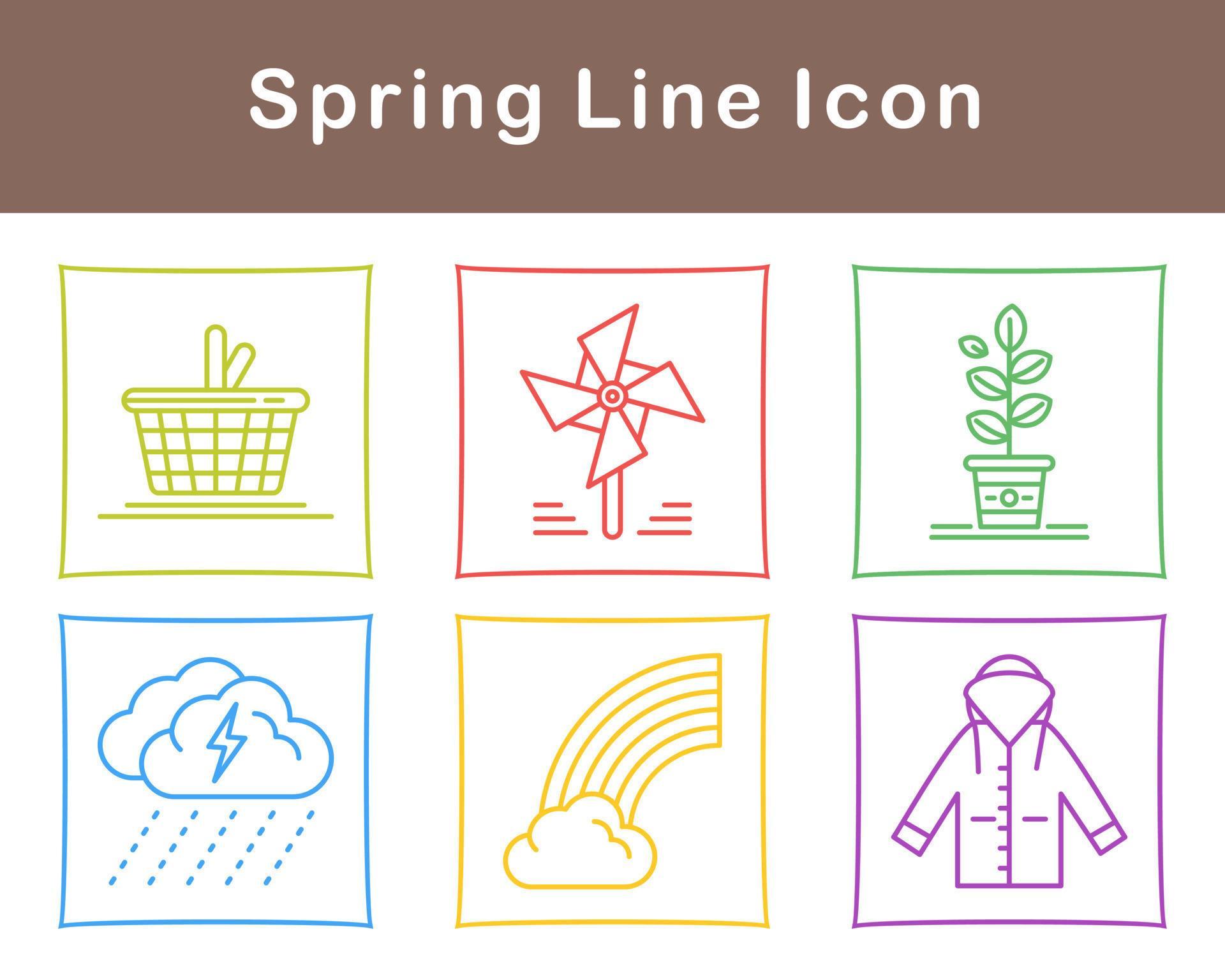 Spring Vector Icon Set 21518356 Vector Art at Vecteezy