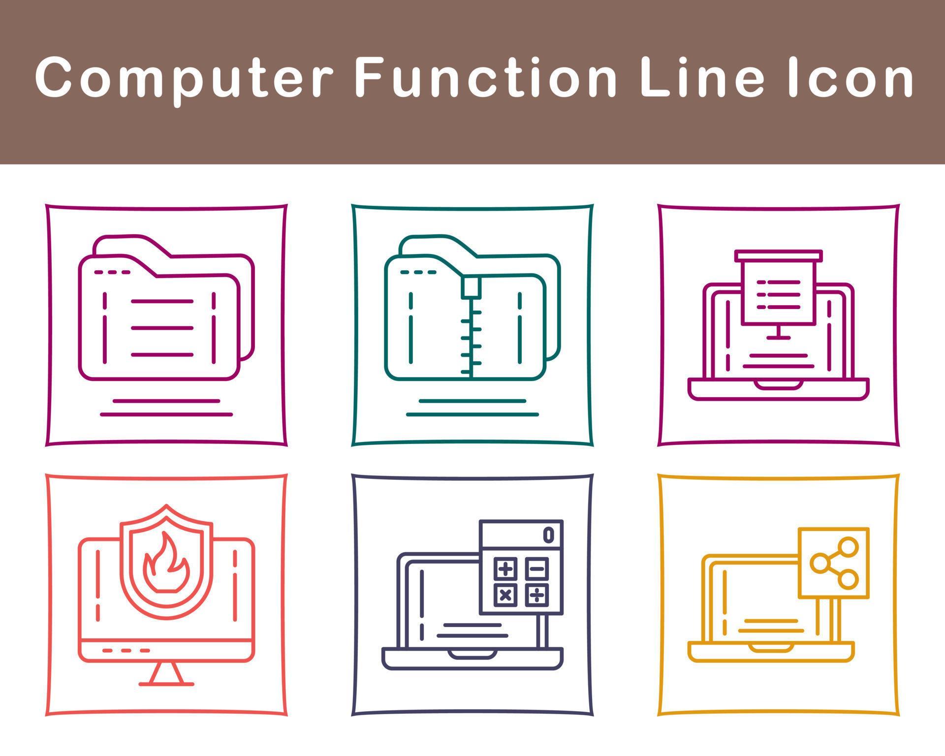 Computer Function Vector Icon Set 21518382 Vector Art at Vecteezy