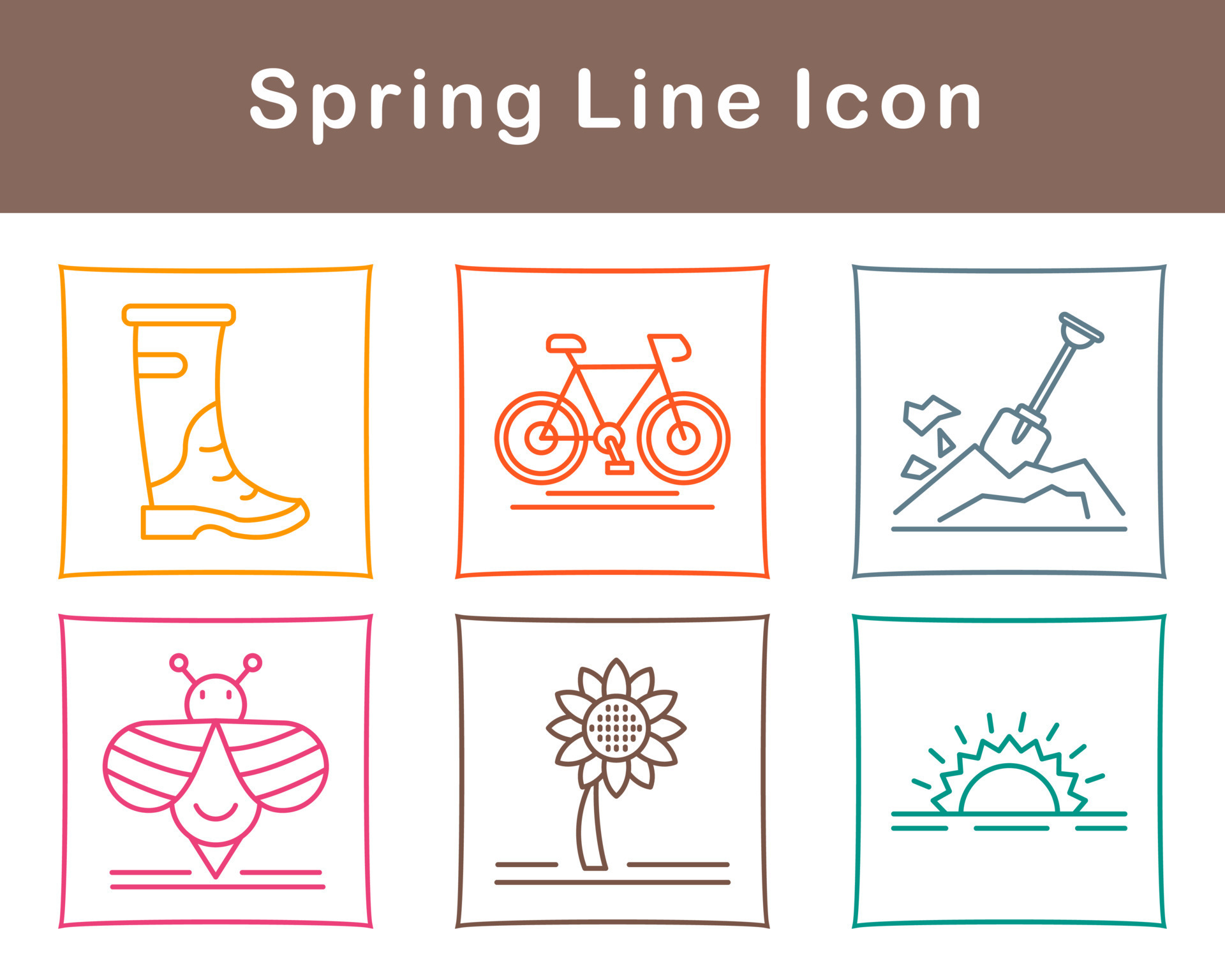 Spring Vector Icon Set 21518453 Vector Art at Vecteezy