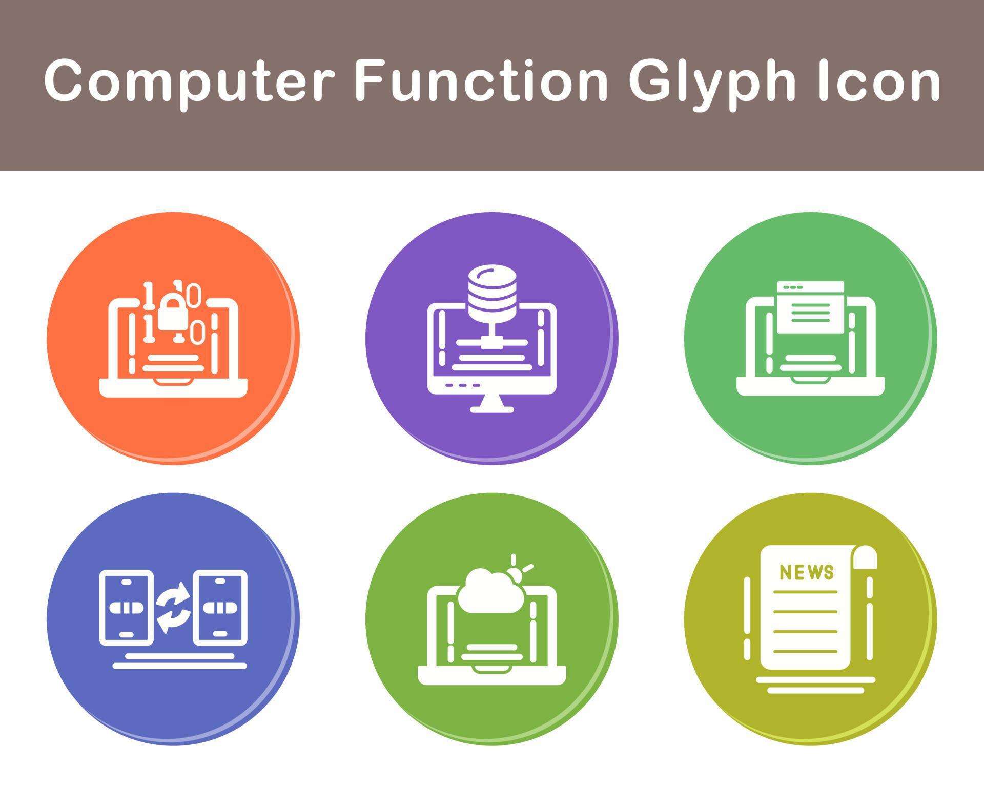 Computer Function Vector Icon Set 21518519 Vector Art at Vecteezy