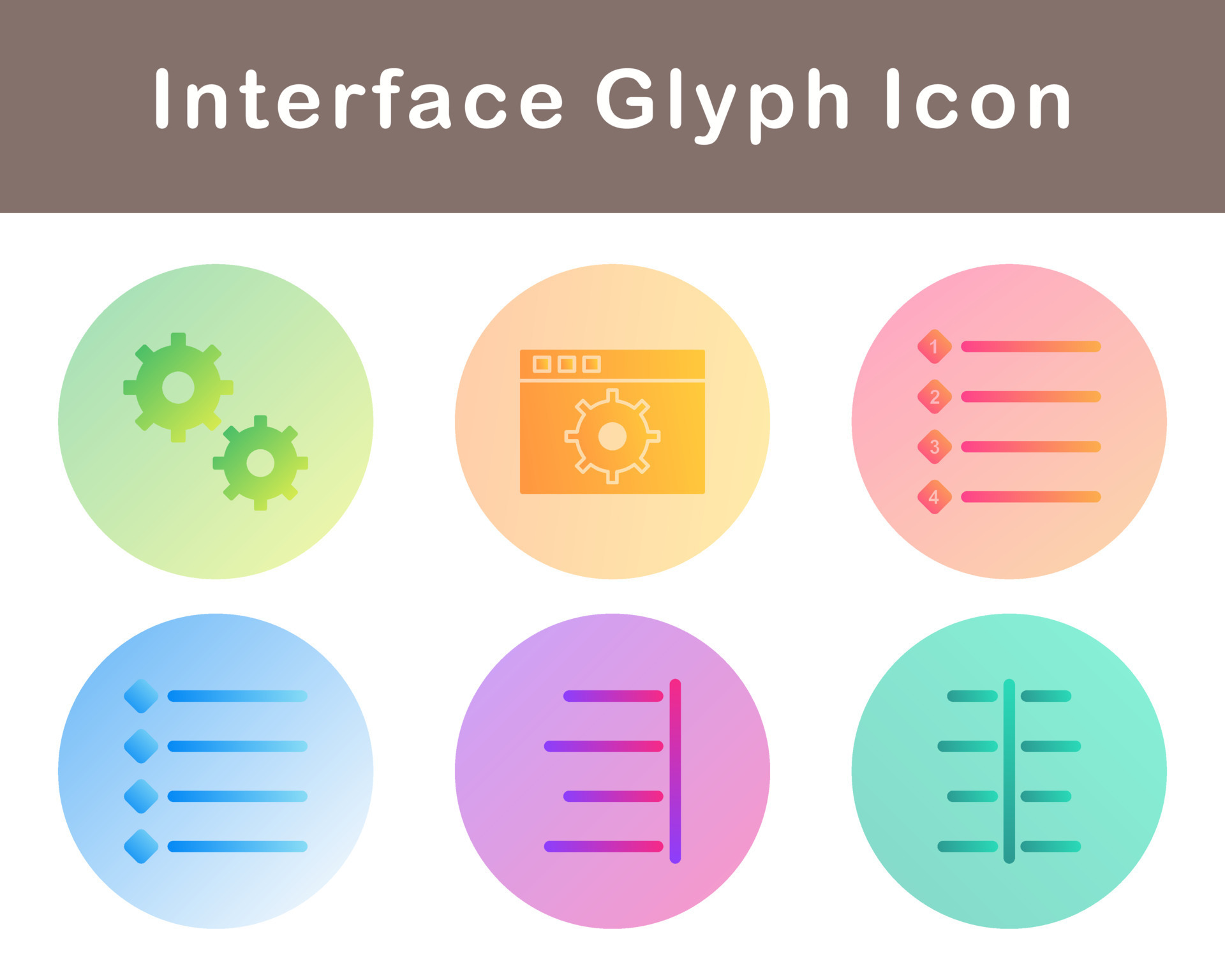 Interface Vector Icon Set 21518573 Vector Art at Vecteezy
