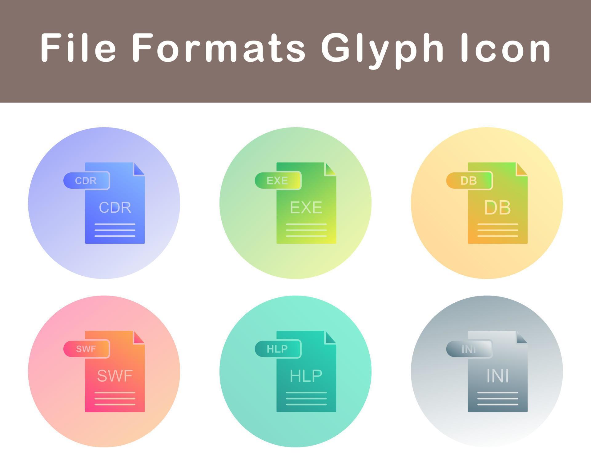File Formats Vector Icon Set 21518639 Vector Art at Vecteezy