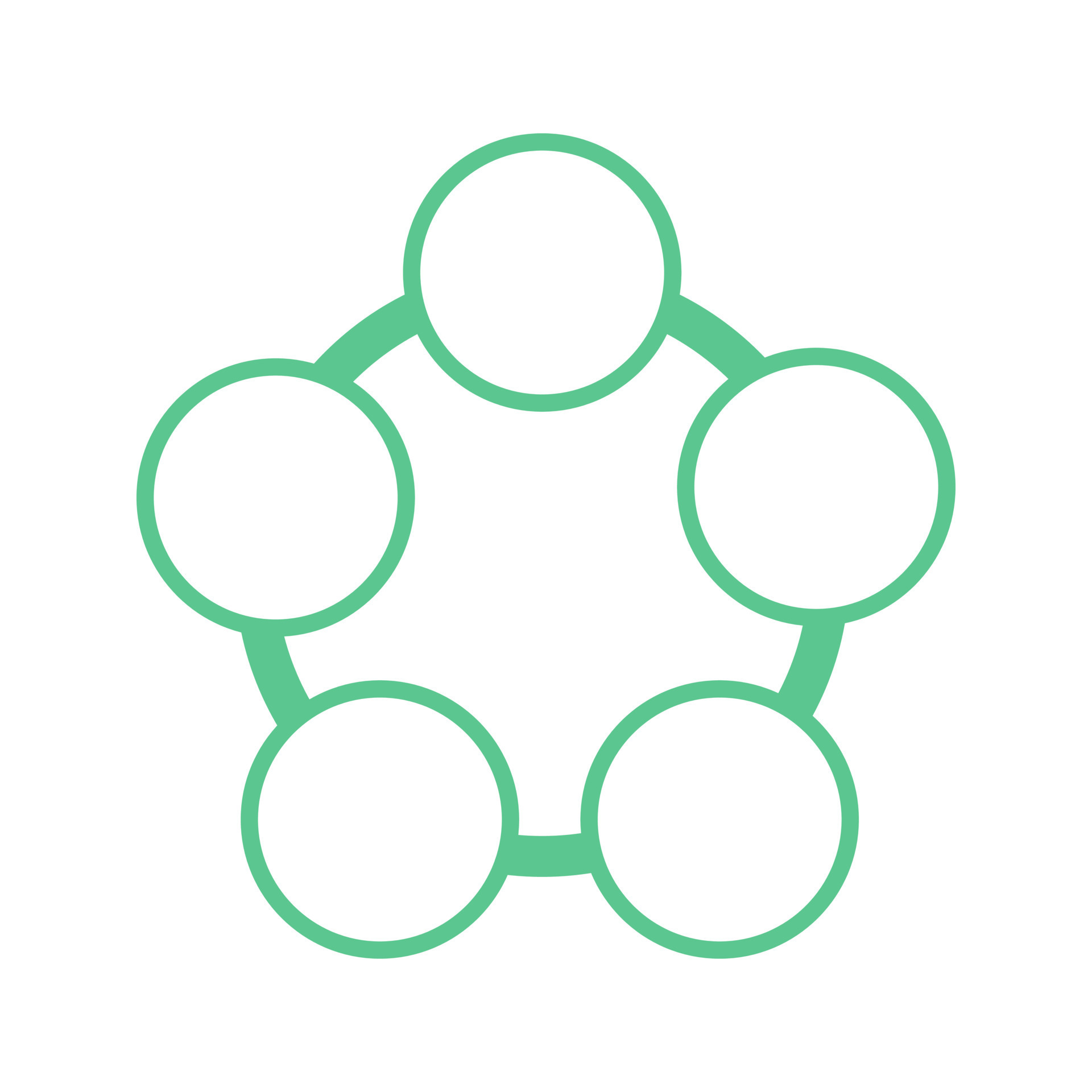 Multiple circles connected by lines, blank green frame for input text ... Multiple circles connected by lines, blank green frame for input text ...