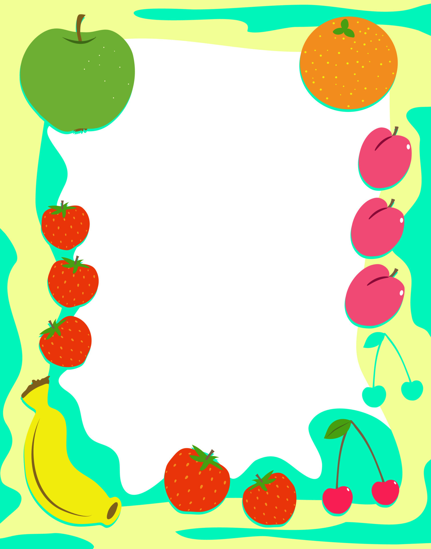 Fruity Dessert Health Poster Border 21520618 Vector Art at Vecteezy