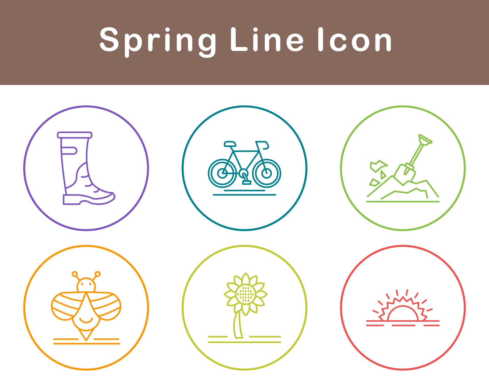 Spring Vector Icon Set 21521882 Vector Art at Vecteezy