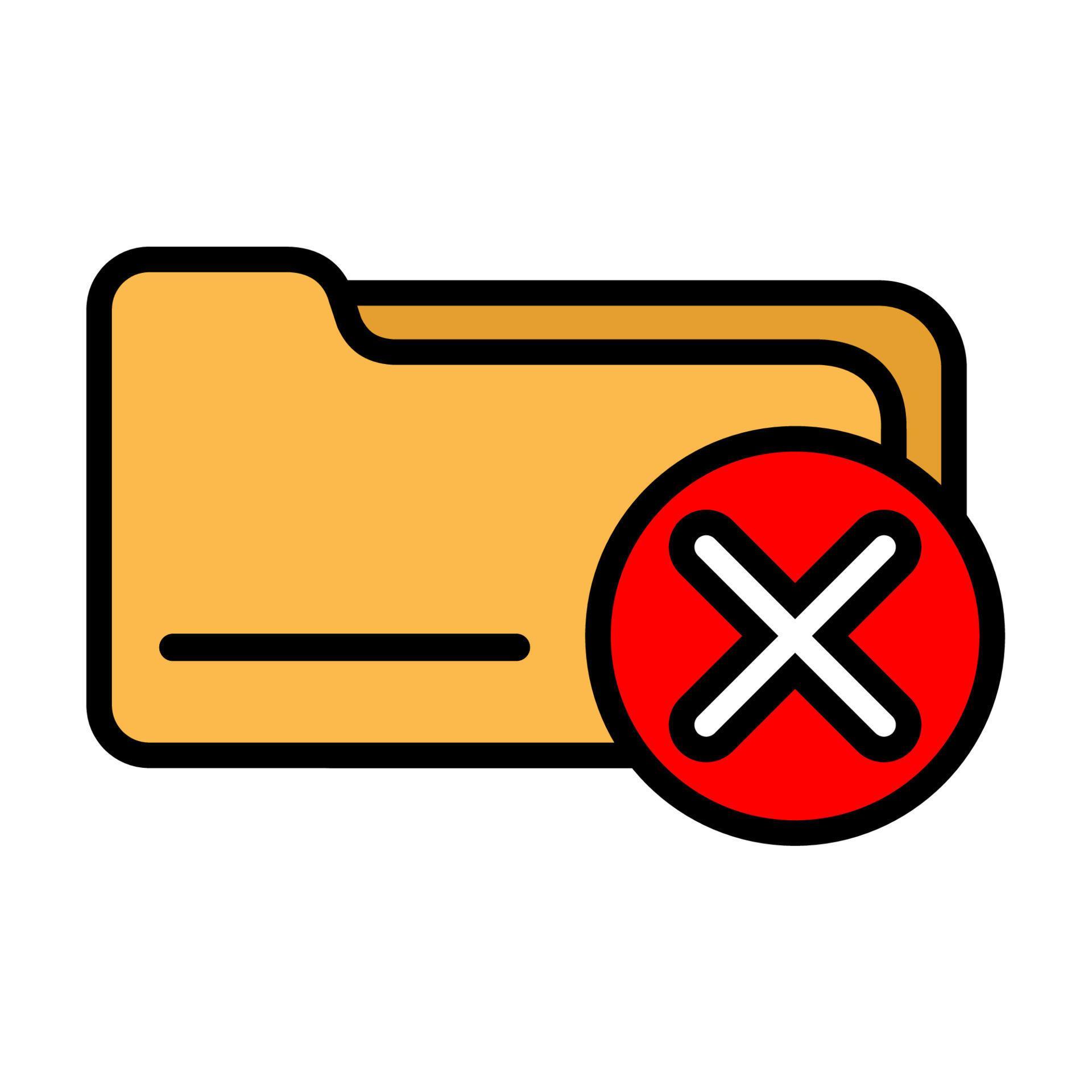Illustration Vector Graphic of close folder, crossd delete, error file ...