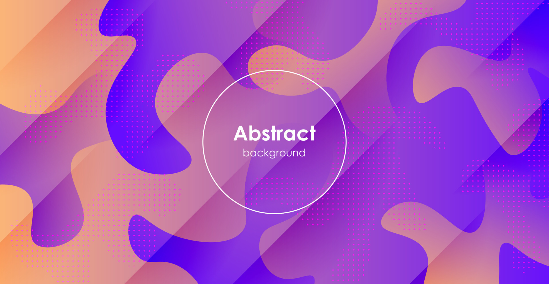 Minimal Abstract Colorful Purple Brown Liquid Color Gradient Fluid Shape Geometric With Dots