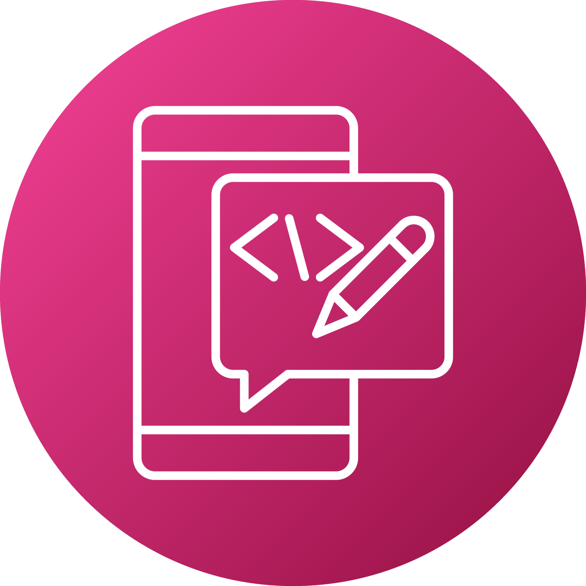 Edit Code Icon Style 21525019 Vector Art at Vecteezy