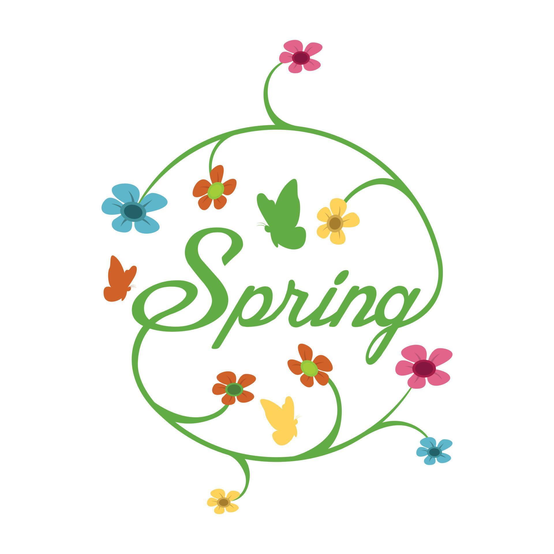 Seasonal spring logo design vector 21526596 Vector Art at Vecteezy