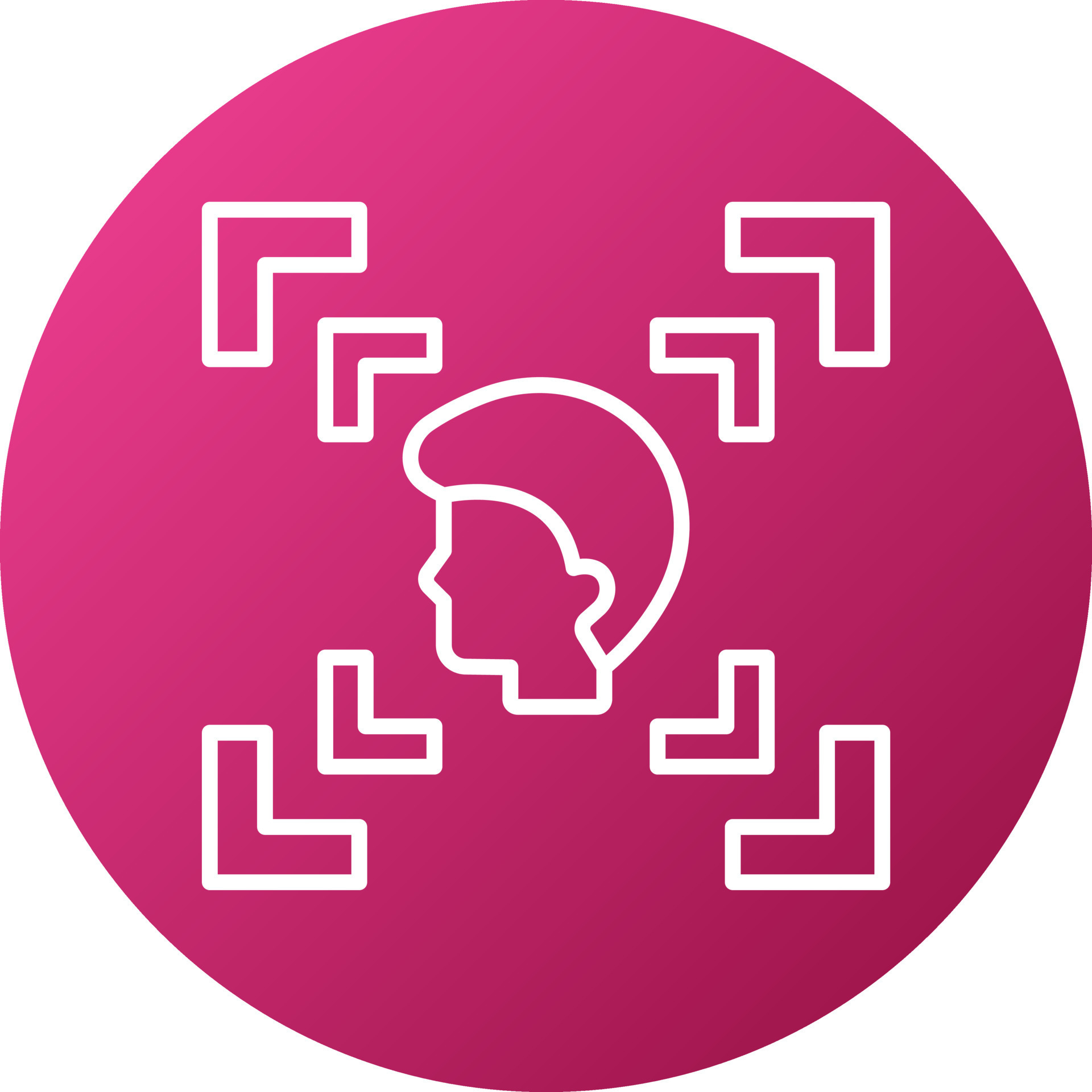 Face Scanner Icon Style 21526647 Vector Art At Vecteezy