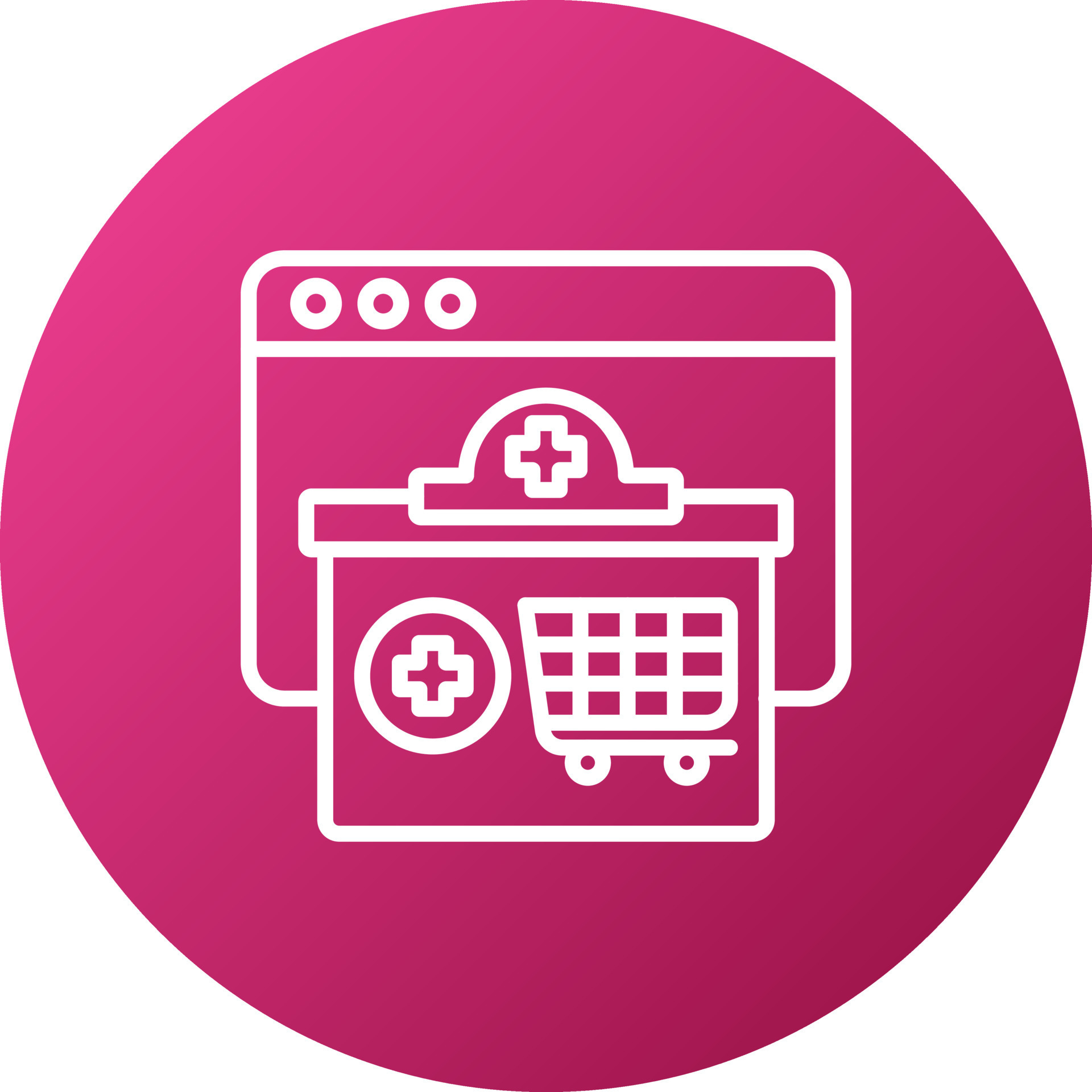 Medical Ecommerce Website Icon Style 21527423 Vector Art At Vecteezy