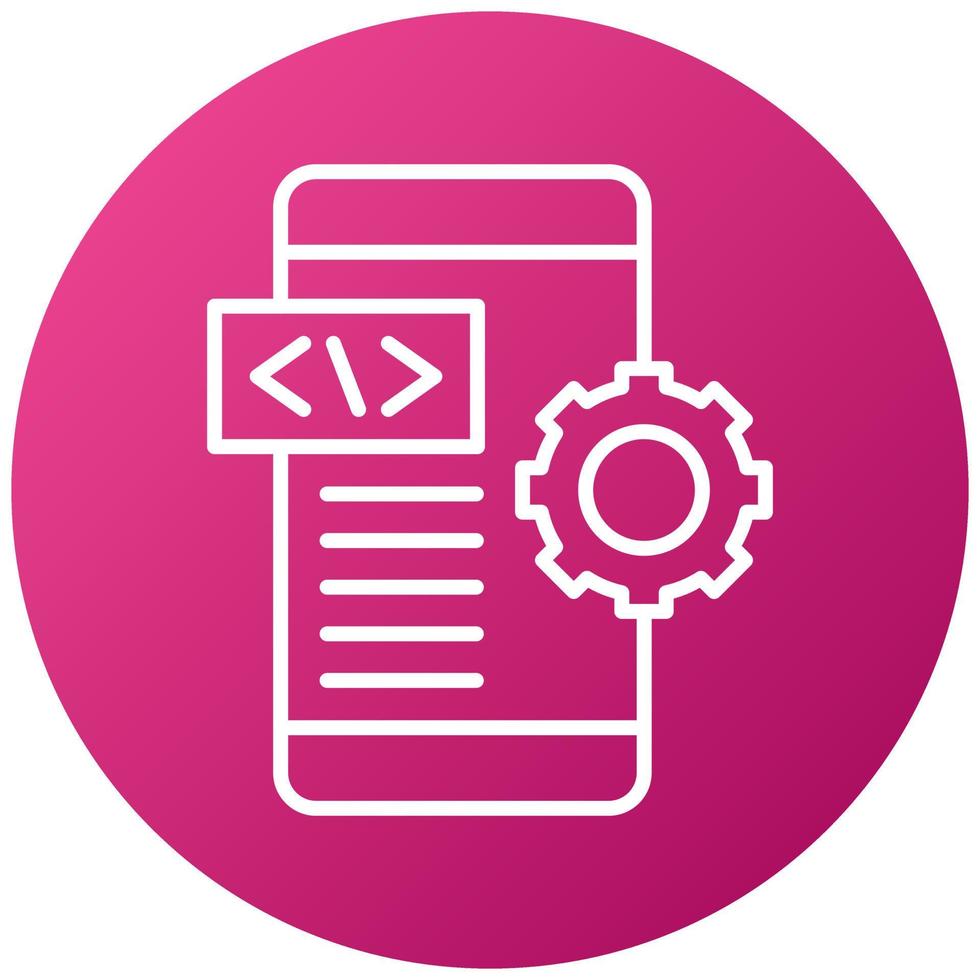 App Development Icon Style 21527518 Vector Art at Vecteezy