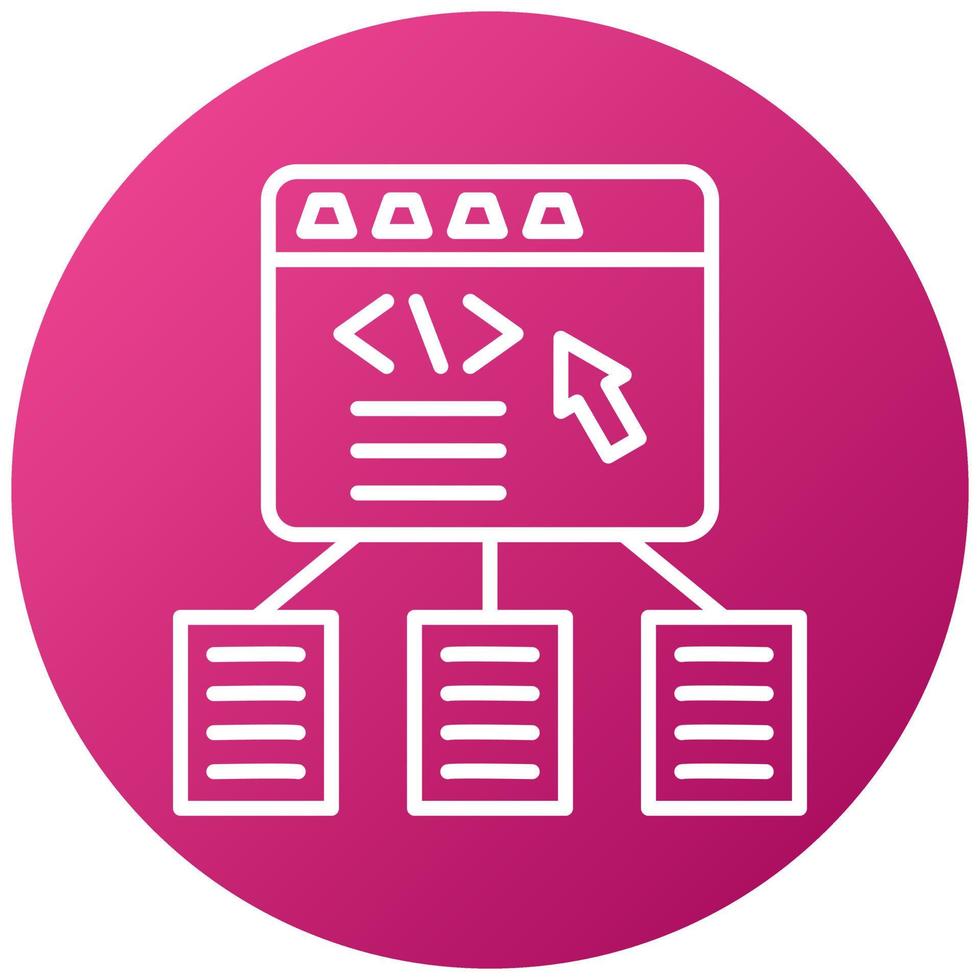 Code Framework Icon Style 21527524 Vector Art At Vecteezy