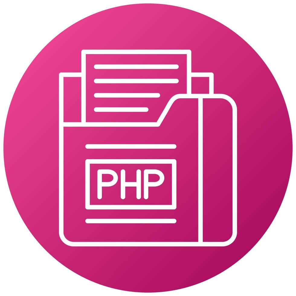 Php File Icon Style 21527543 Vector Art at Vecteezy
