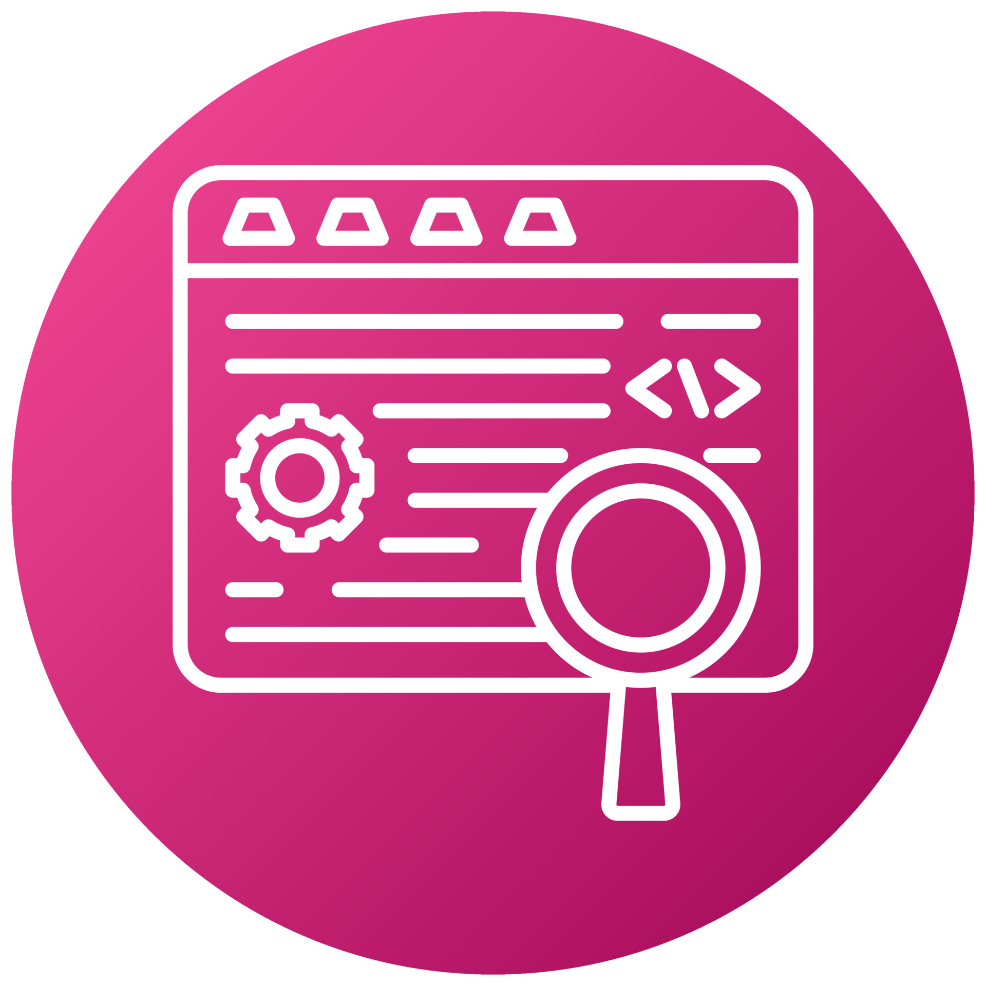 Code Testing Icon Style 21527634 Vector Art At Vecteezy