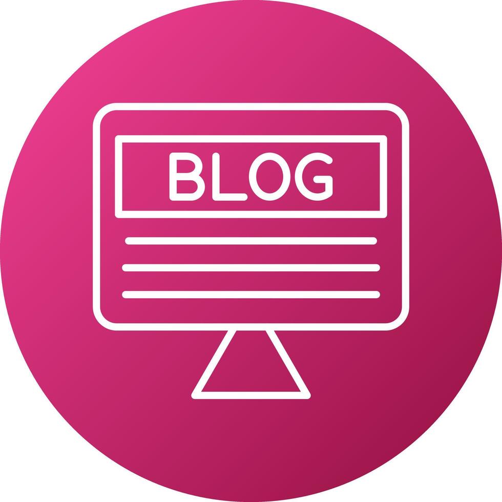 Blog Icon Style 21528724 Vector Art at Vecteezy