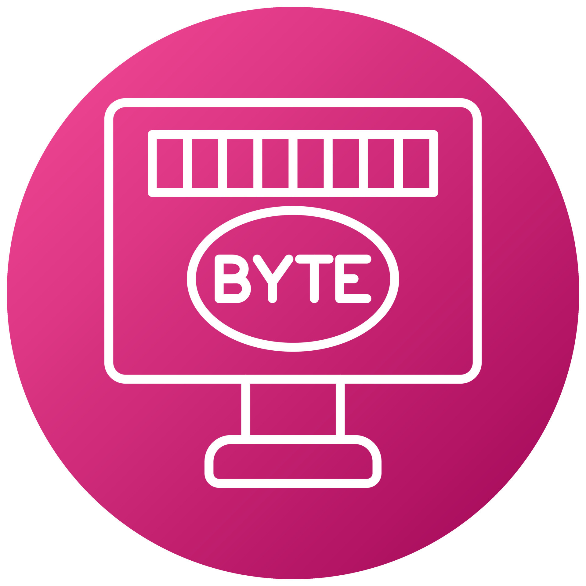 Byte Icon Style 21528792 Vector Art at Vecteezy