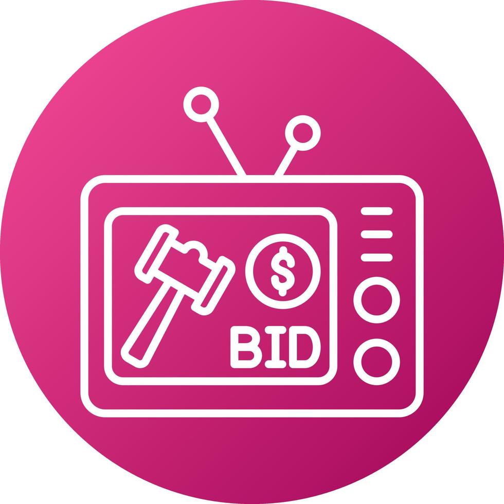 Live Bidding Icon Style 21528904 Vector Art at Vecteezy