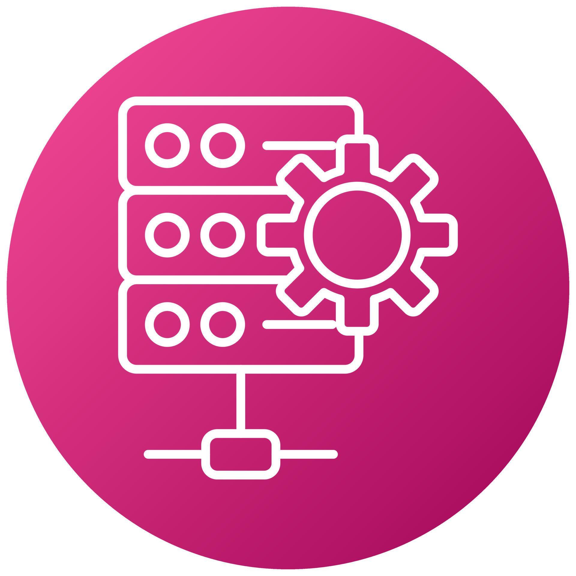 Database Settings Icon Style 21528975 Vector Art at Vecteezy