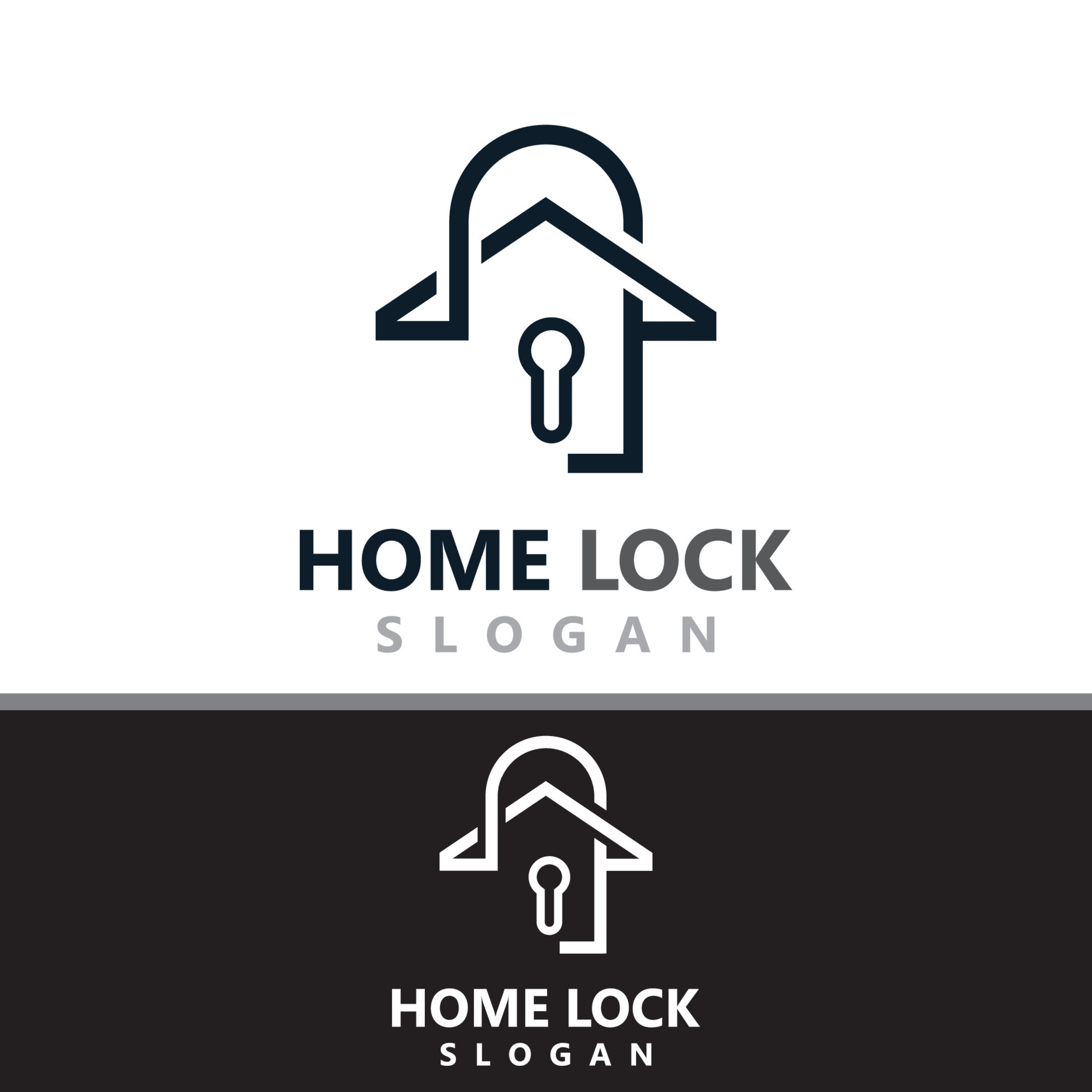 Home Lock Creative Logo Design Security Key Protection Concept For Business 21529808 Vector Art
