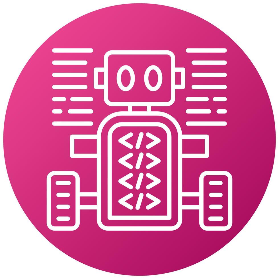 Programmed Robot Icon Style 21531455 Vector Art at Vecteezy
